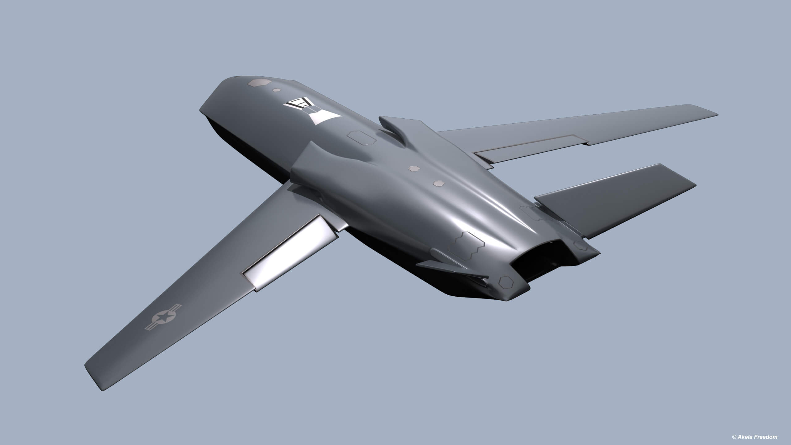 Gambit 2 UCAV - 3D Model by Akela Freedom