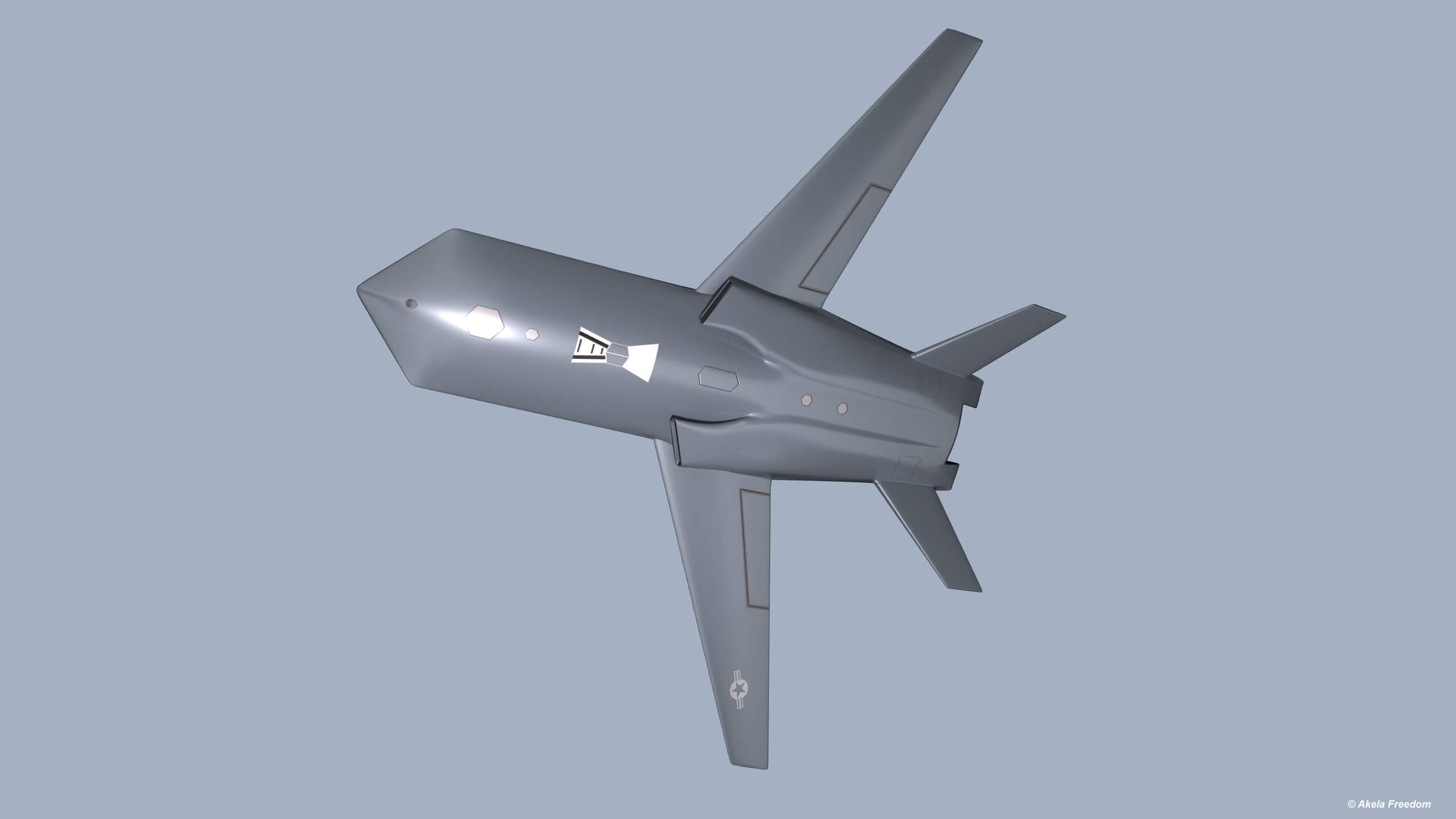 Gambit 2 UCAV - 3D Model by Akela Freedom