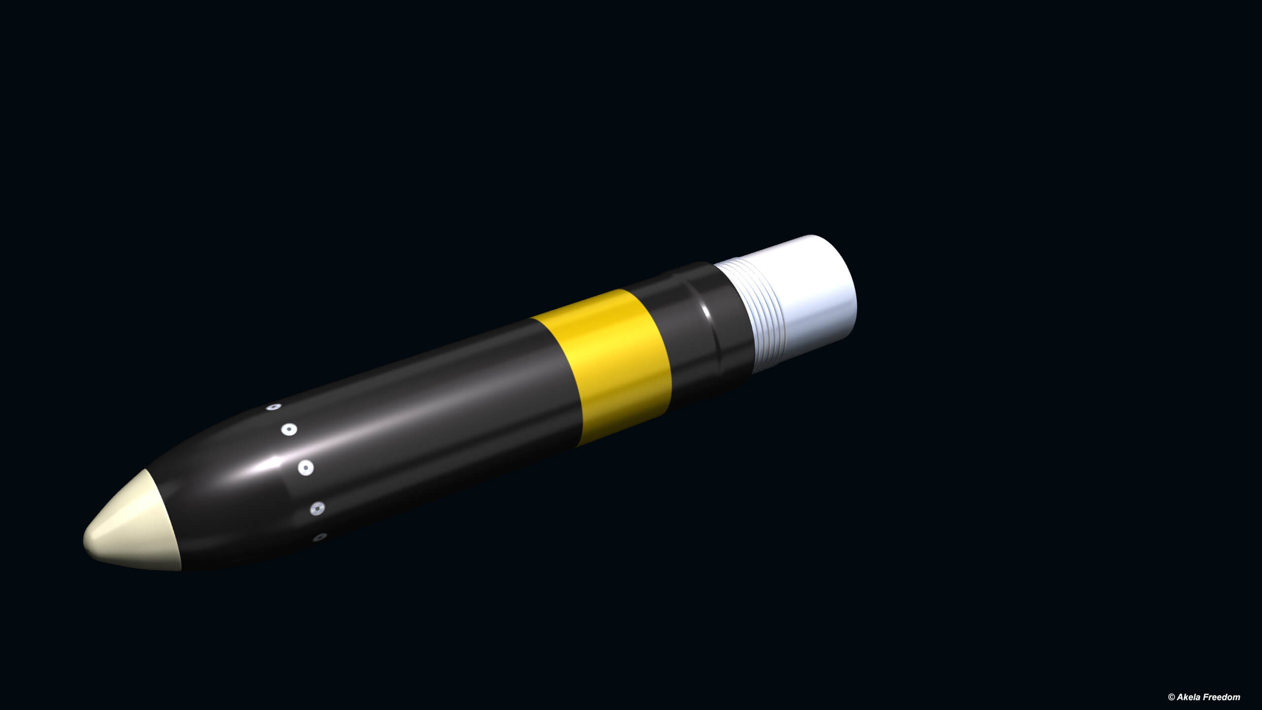 HEAT APAM Warhead for Hydra 70 APKWS II - 3D Model by Akela Freedom