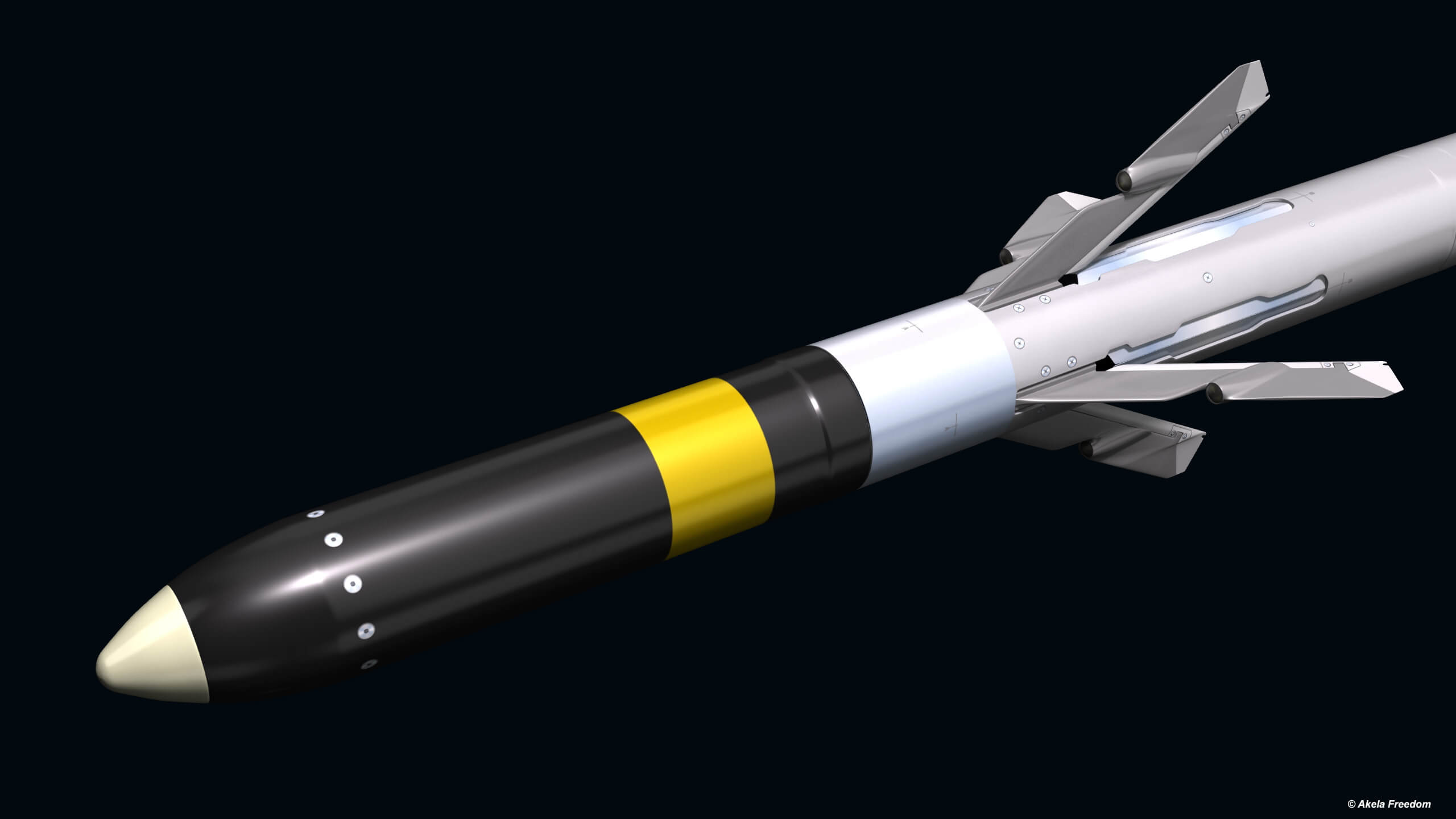 HEAT APAM Warhead for Hydra 70 APKWS II - 3D Model by Akela Freedom