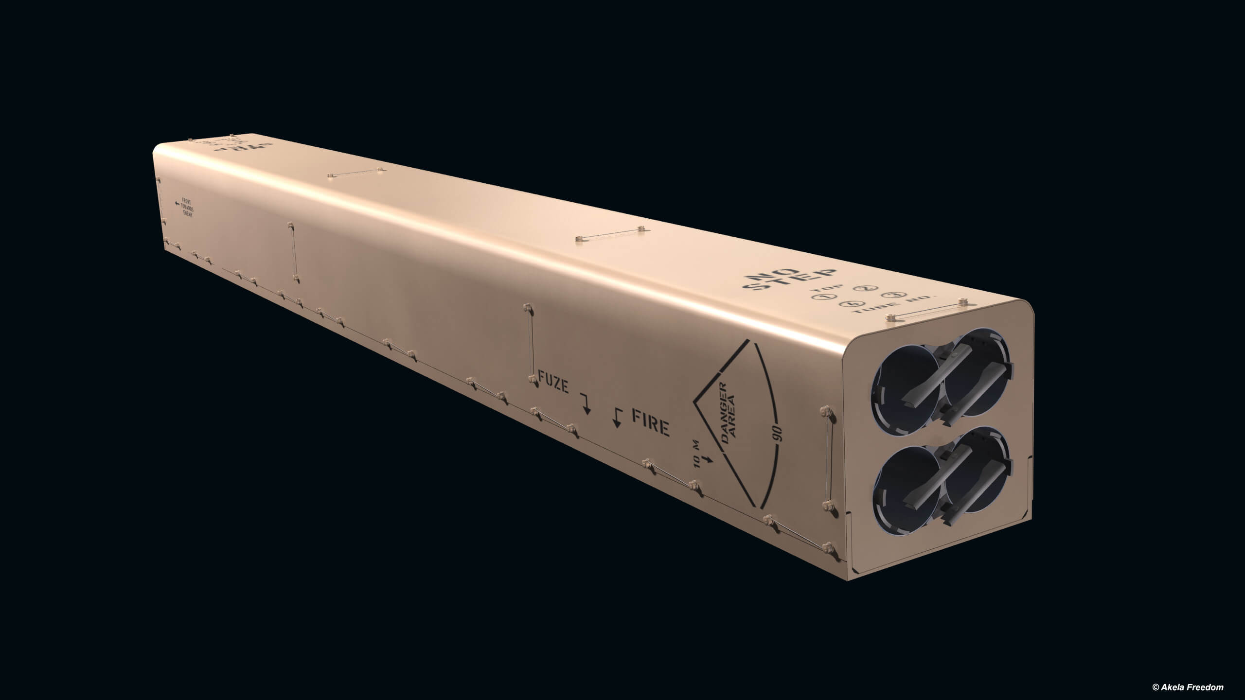 LAND-LGR4 Launcher 3D Model by Akela Freedom