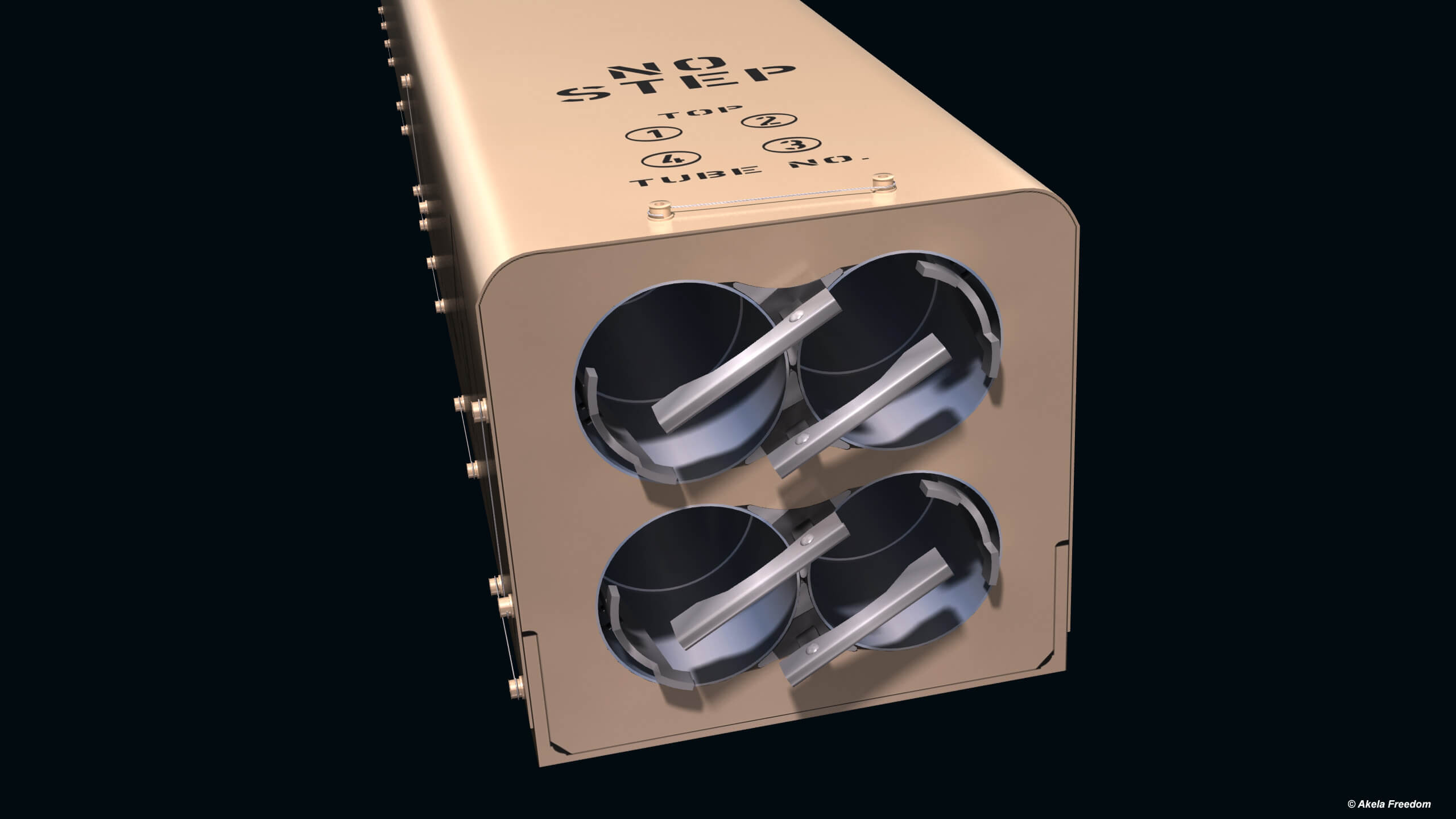 LAND-LGR4 Launcher 3D Model by Akela Freedom