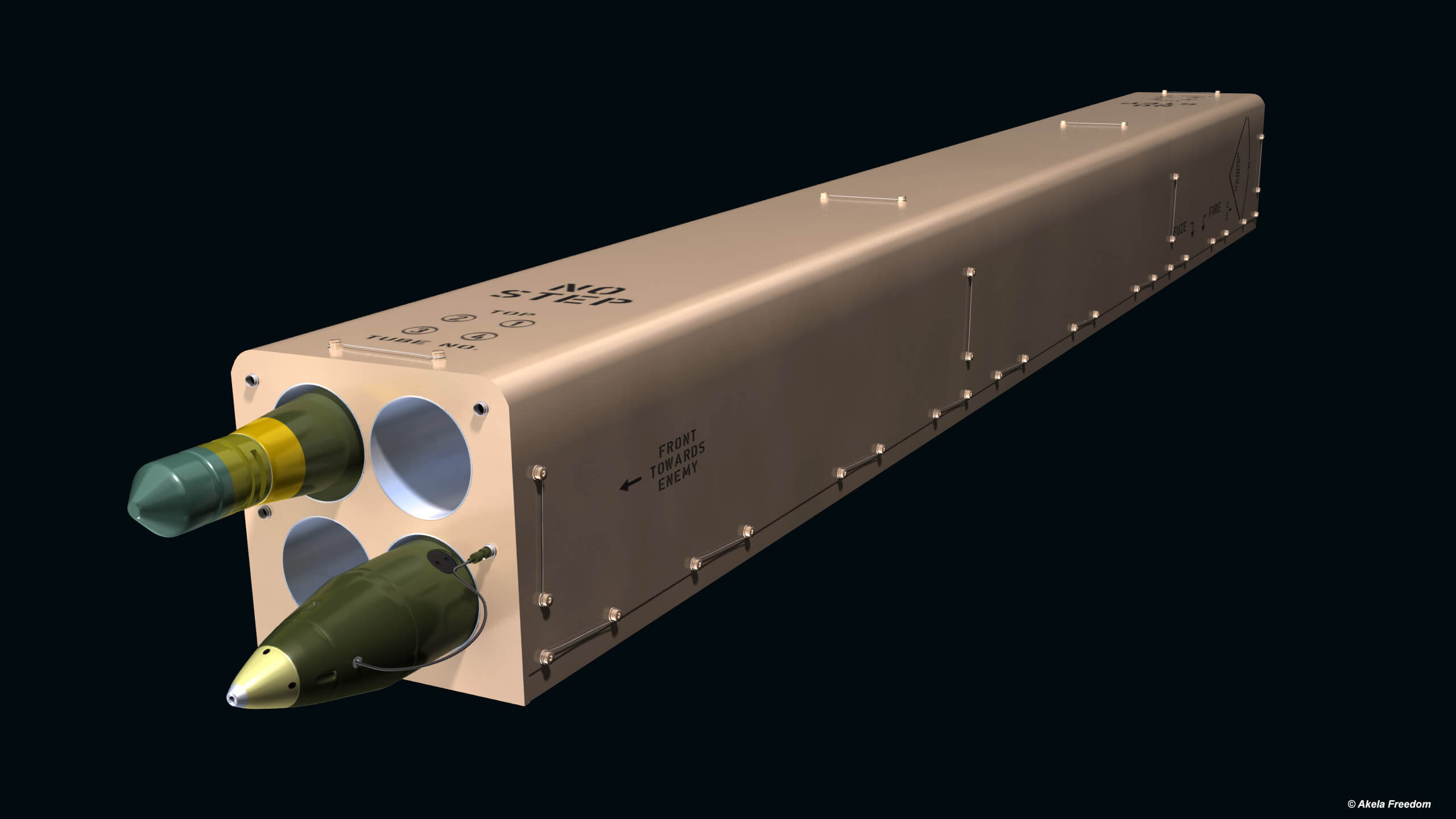 LAND-LGR4 Launcher 3D Model by Akela Freedom