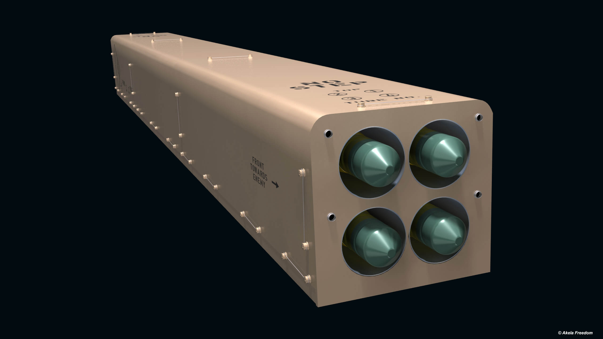 LAND-LGR4 Launcher 3D Model by Akela Freedom