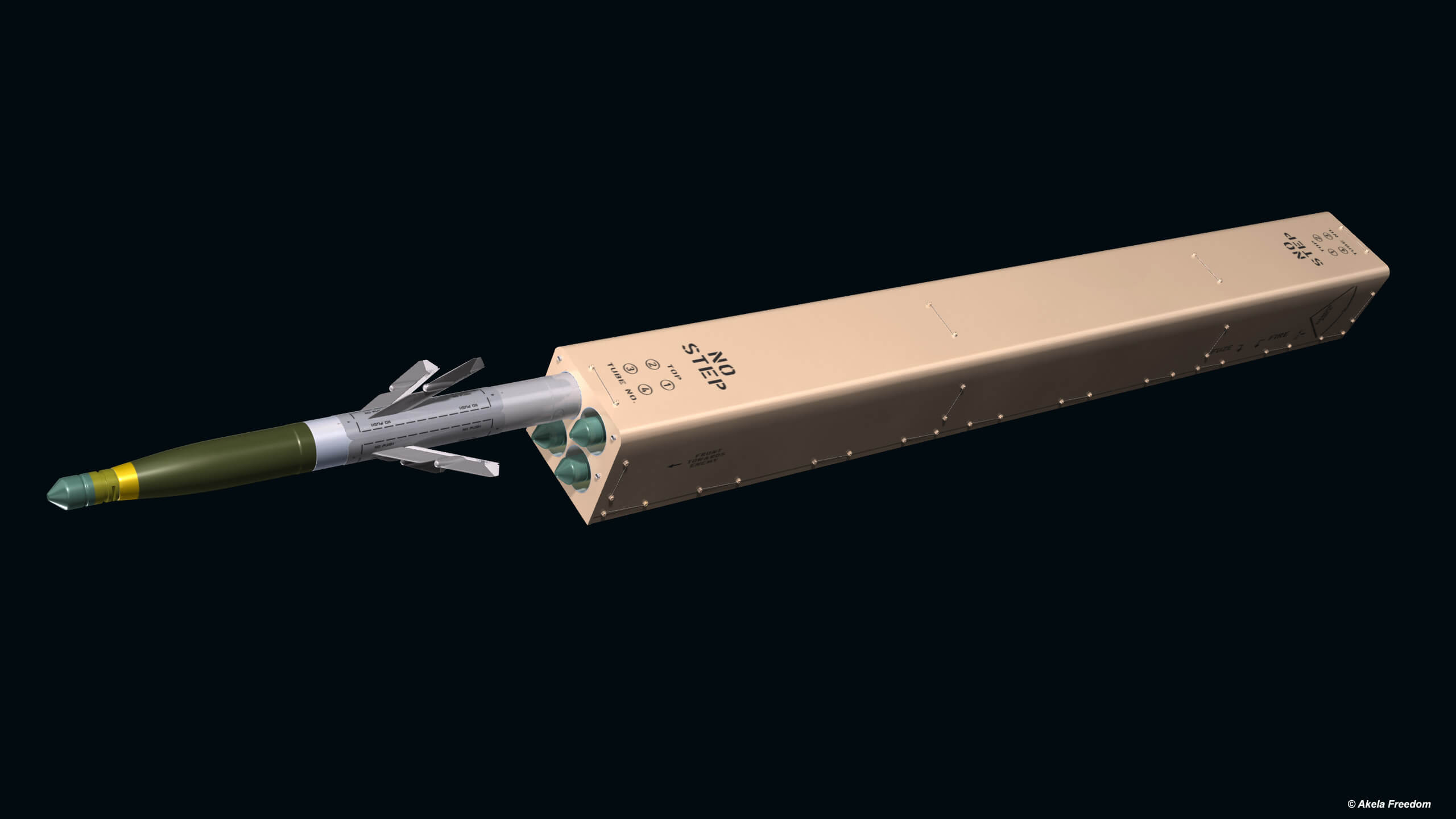 LAND-LGR4 Launcher 3D Model by Akela Freedom