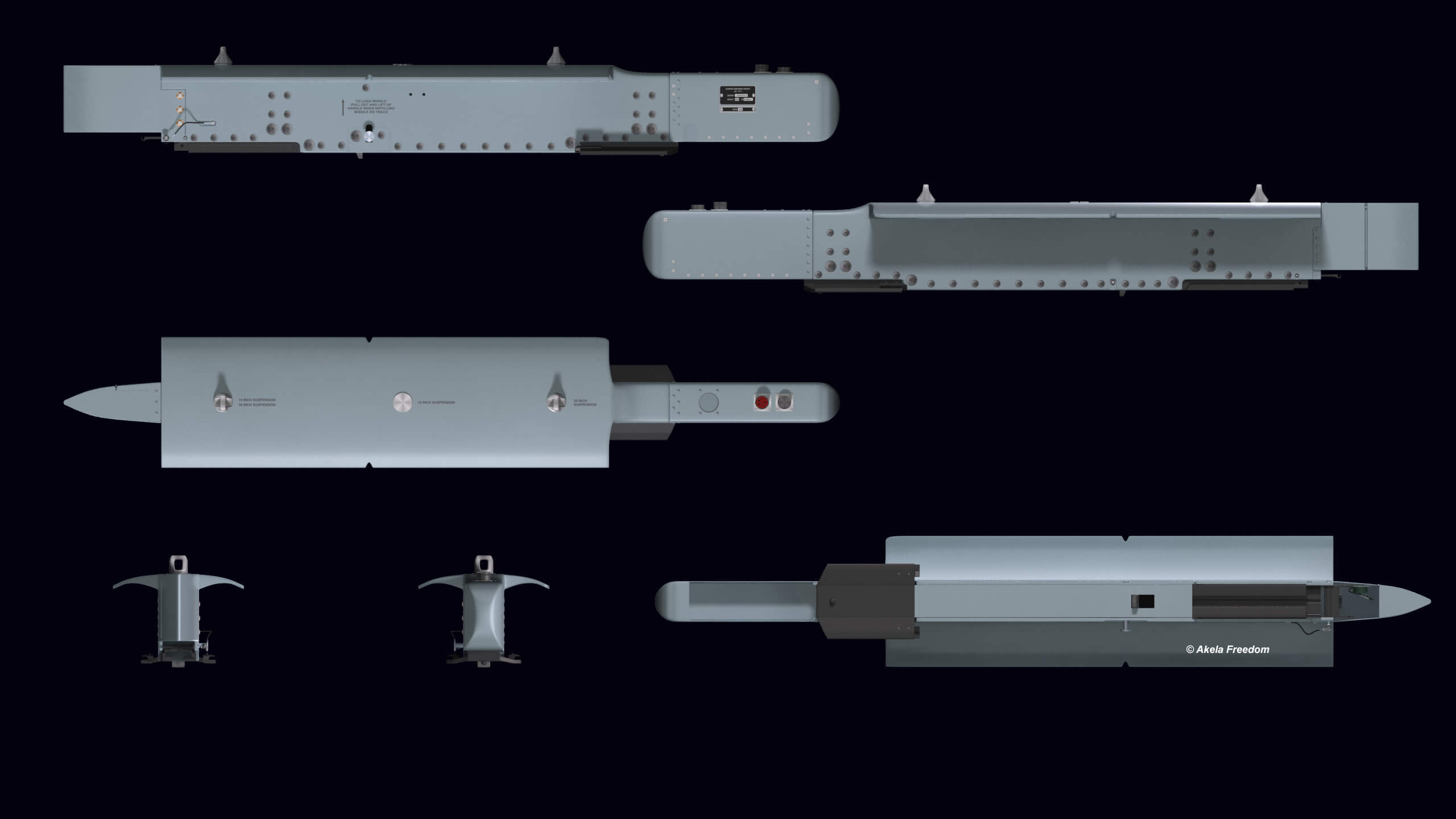 LAU-118 Launcher 3D Model by Akela Freedom