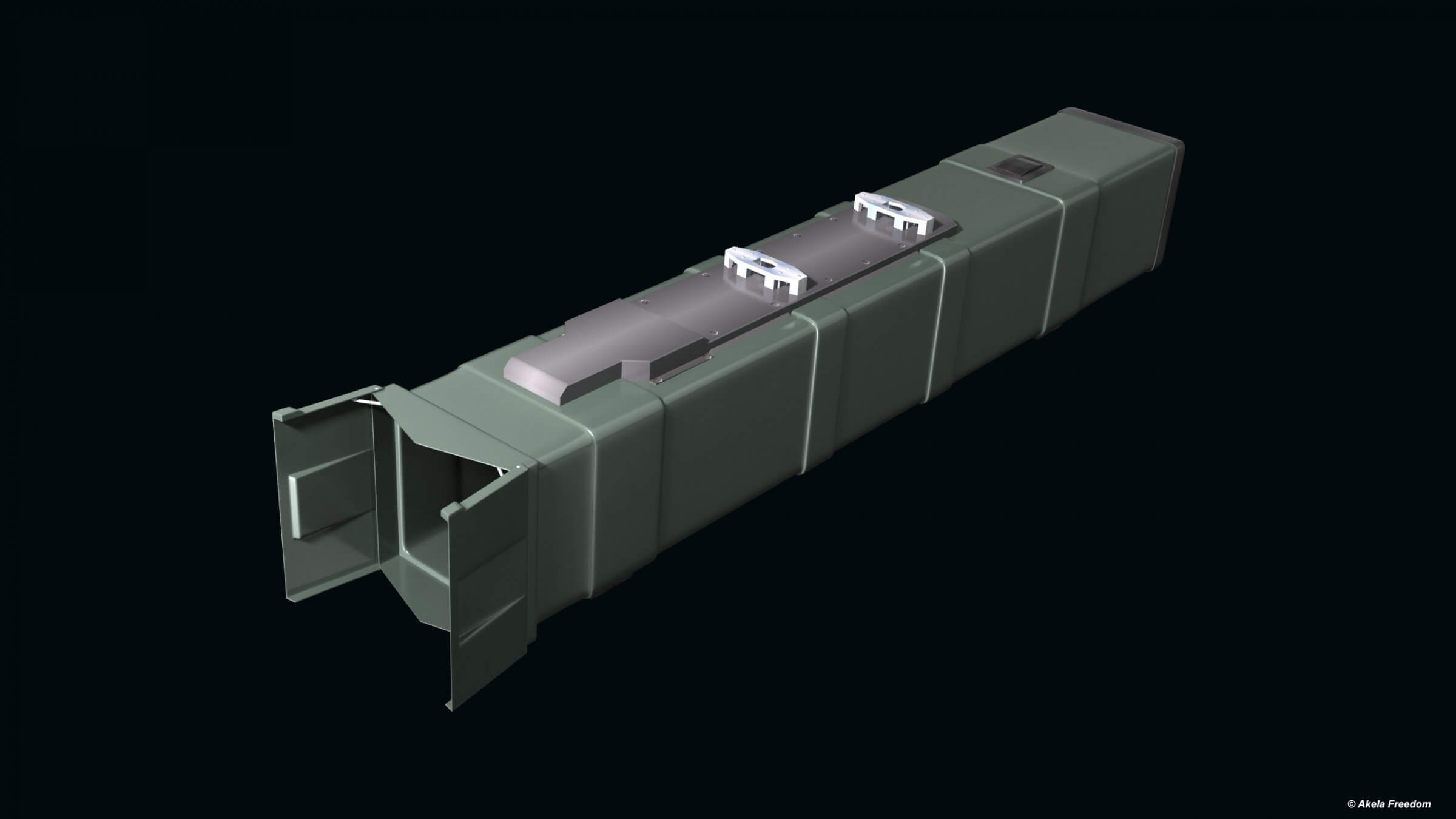Launch Container For Akeron LP - 3D Model by Akela Freedom