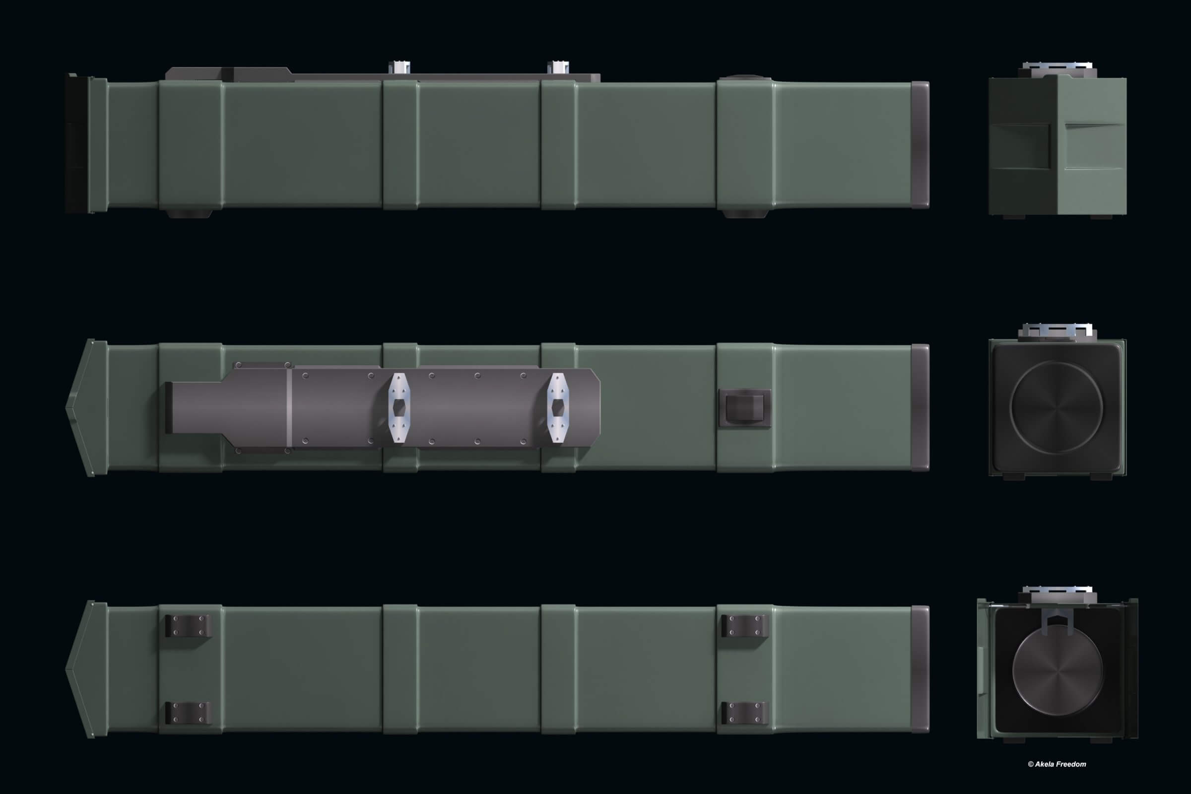 Launch Container For Akeron LP - 3D Model by Akela Freedom