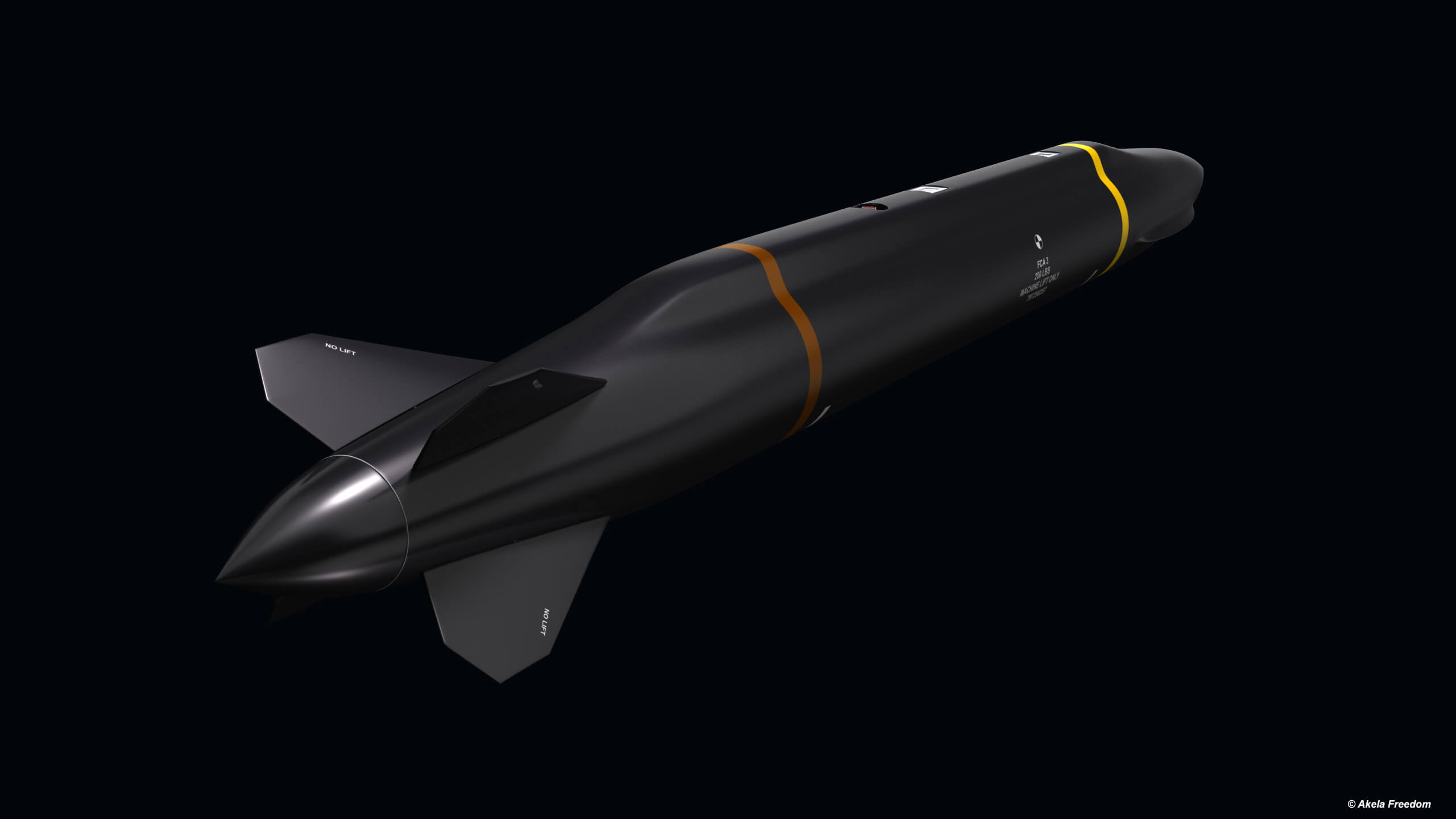 Lockheed Martin Mako Missile - 3D Model by Akela Freedom