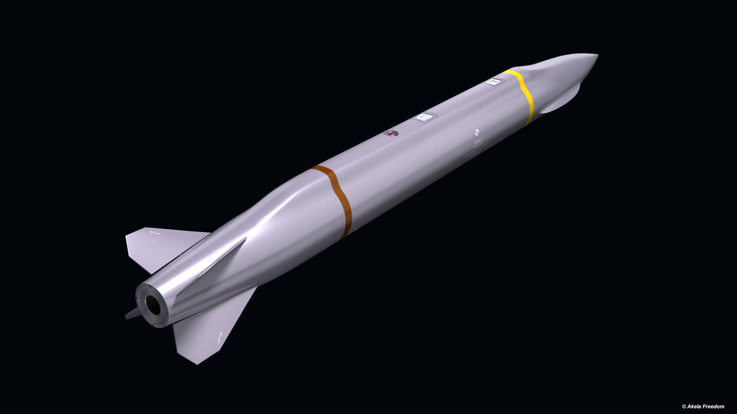 Lockheed Martin Mako Missile - 3D Model by Akela Freedom
