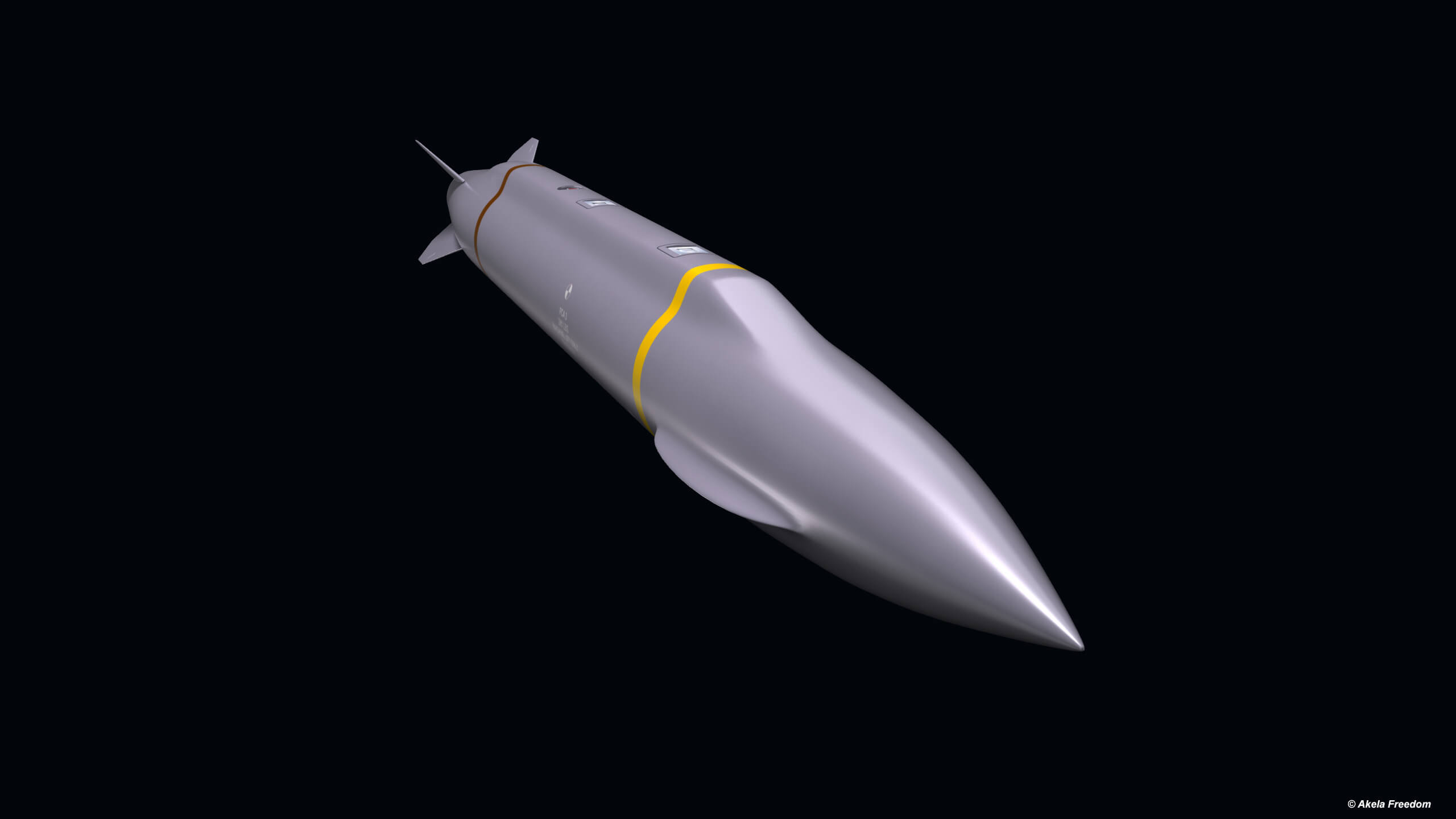 Lockheed Martin Mako Missile - 3D Model by Akela Freedom