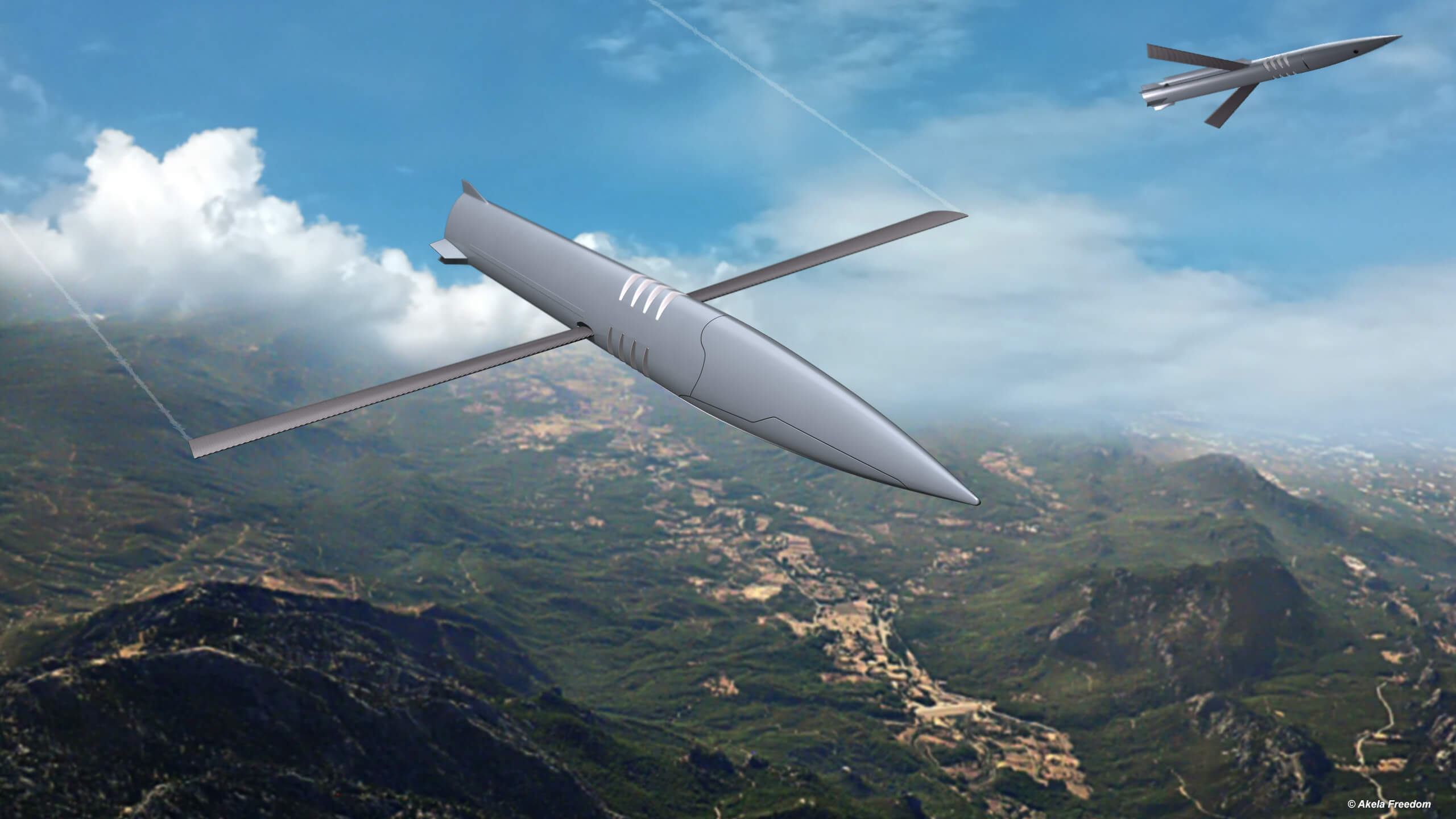 Long Range Maneuvering Projectile - 3D Model by Akela Freedom