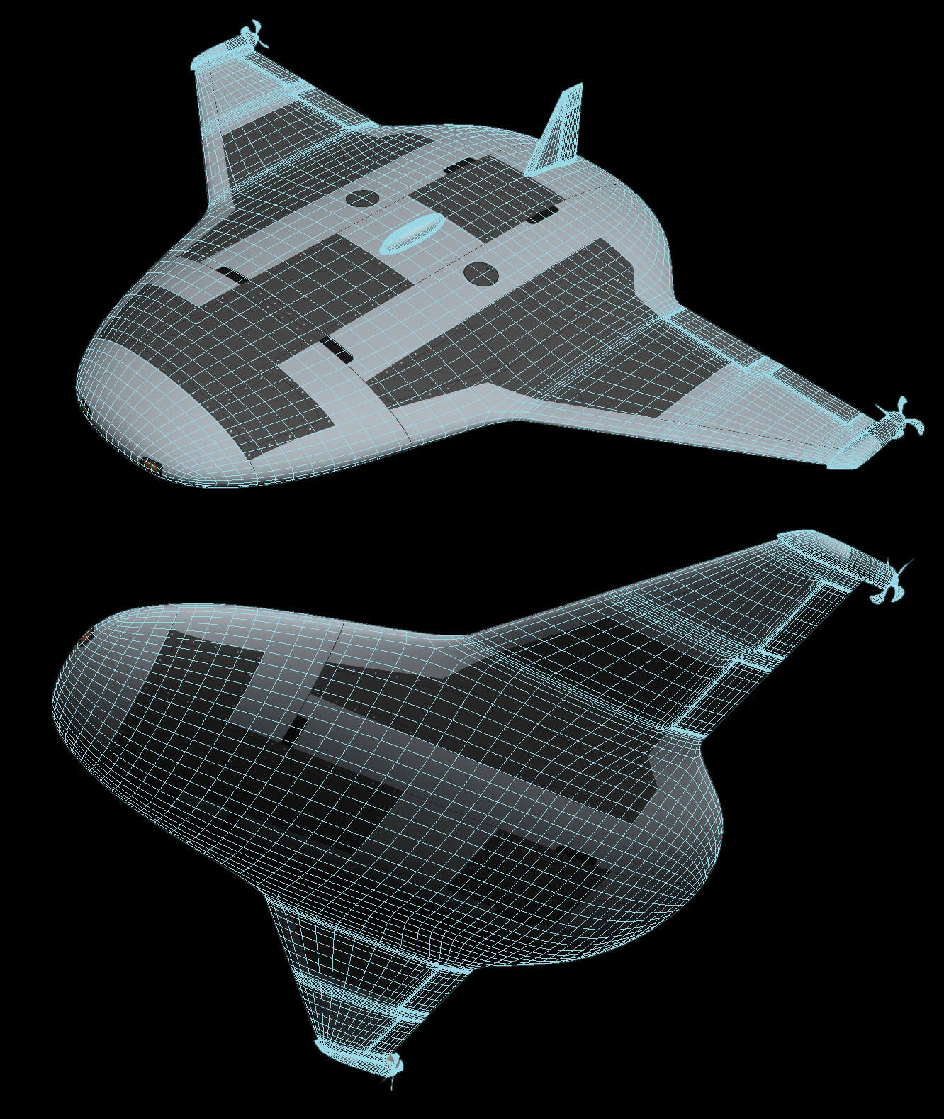 Manta Ray UUV - 3D Model by Akela Freedom