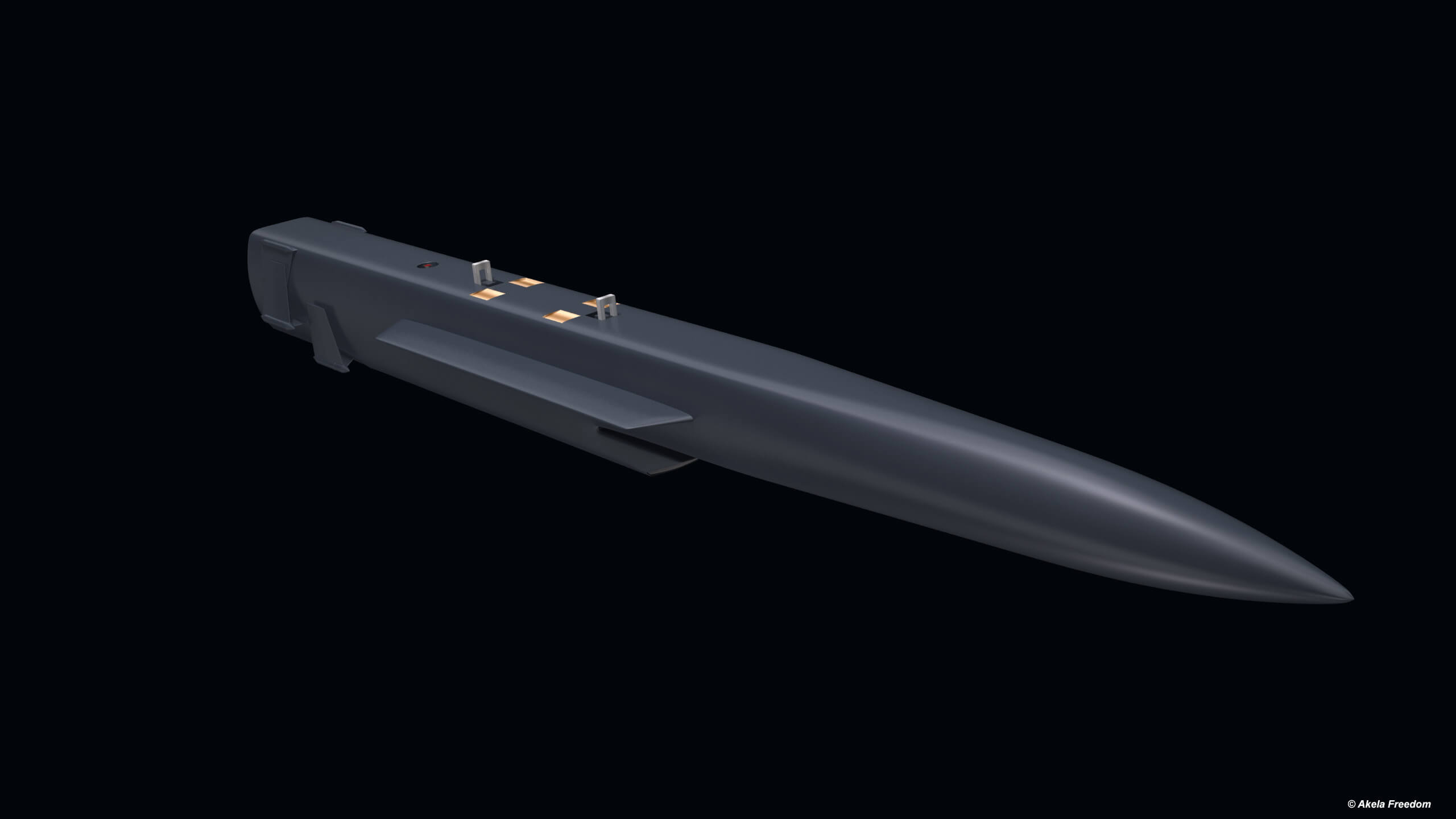Supersonic Cruise Missile From MBDA - 3D Model by Akela Freedom