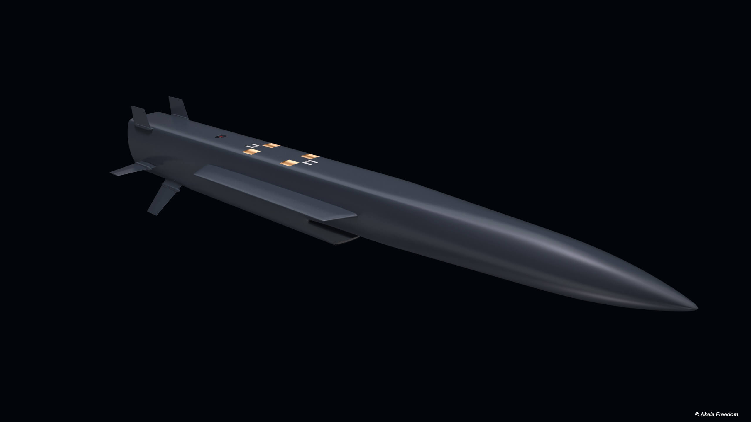 Supersonic Cruise Missile From MBDA - 3D Model by Akela Freedom