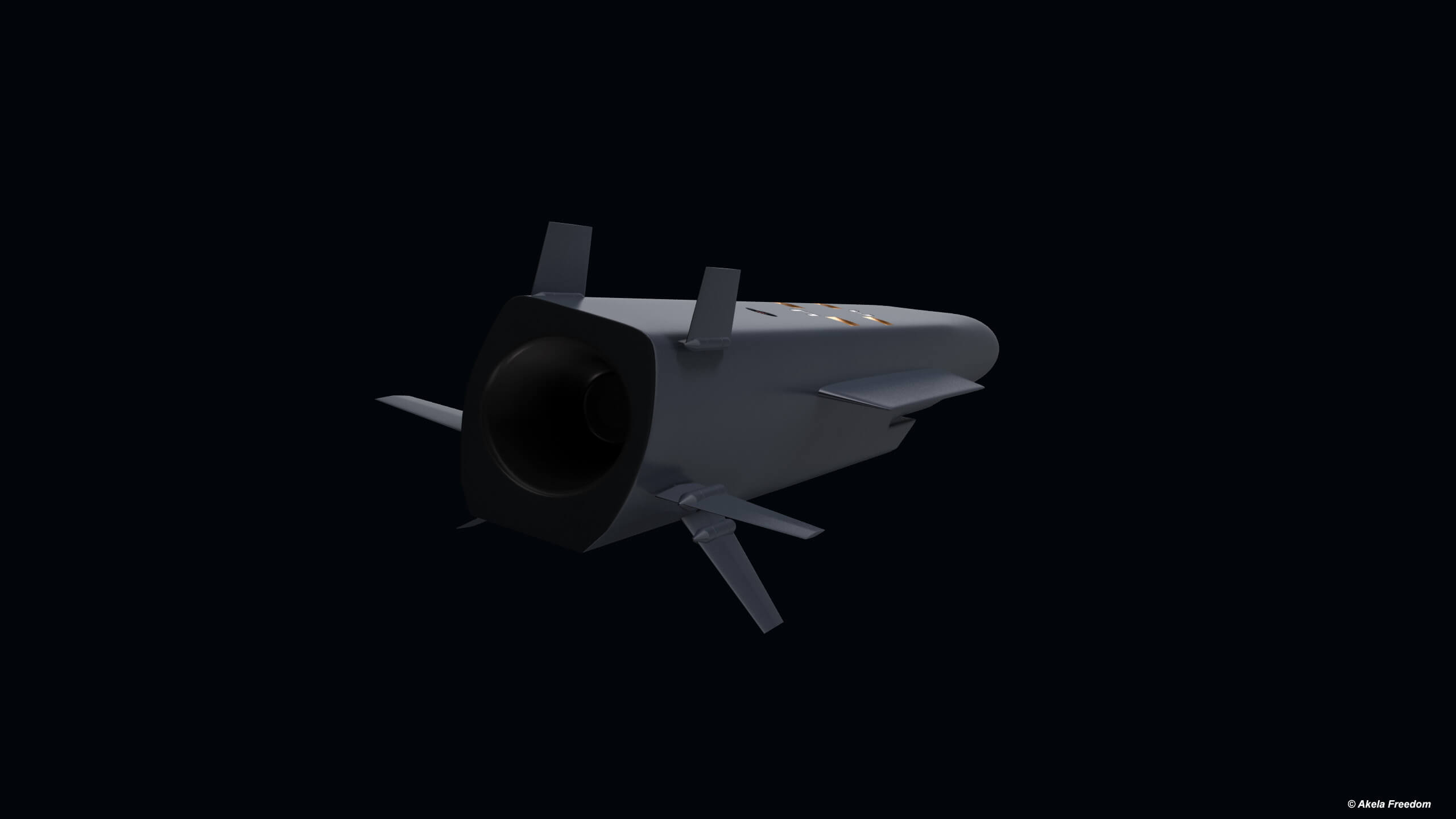 Supersonic Cruise Missile From MBDA - 3D Model by Akela Freedom