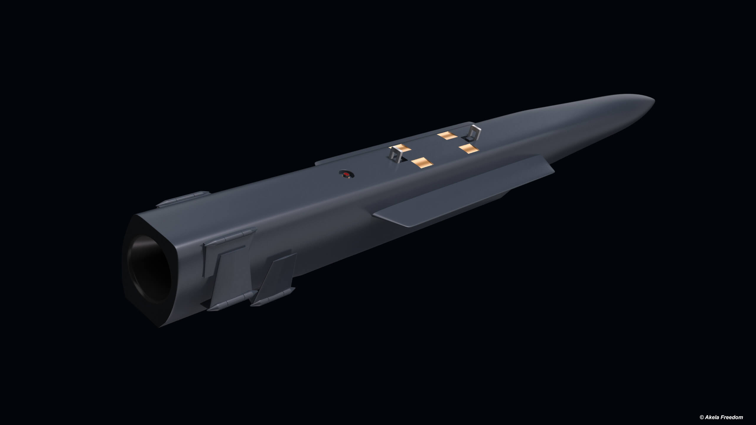 Supersonic Cruise Missile From MBDA - 3D Model by Akela Freedom