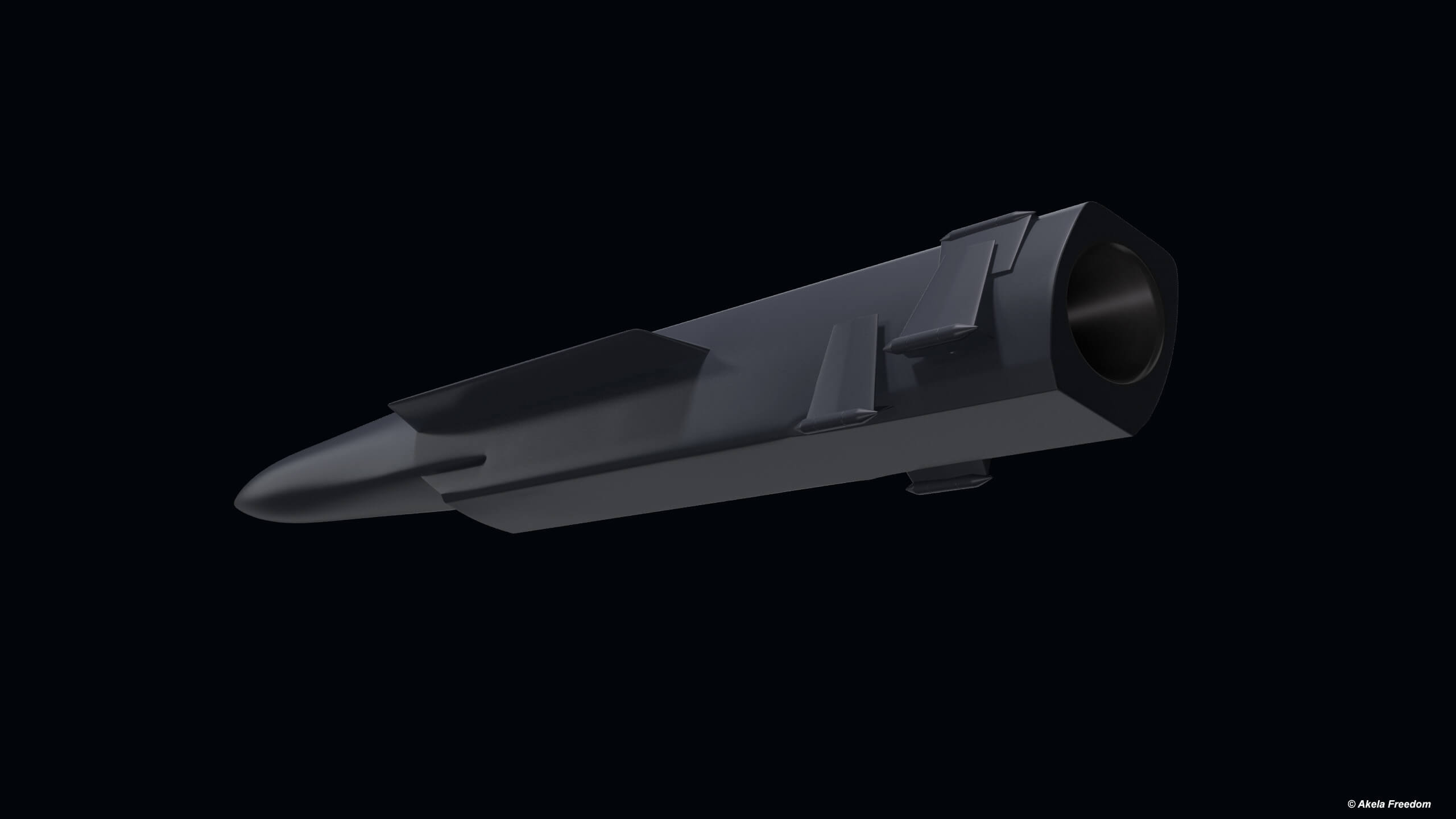 Supersonic Cruise Missile From MBDA - 3D Model by Akela Freedom