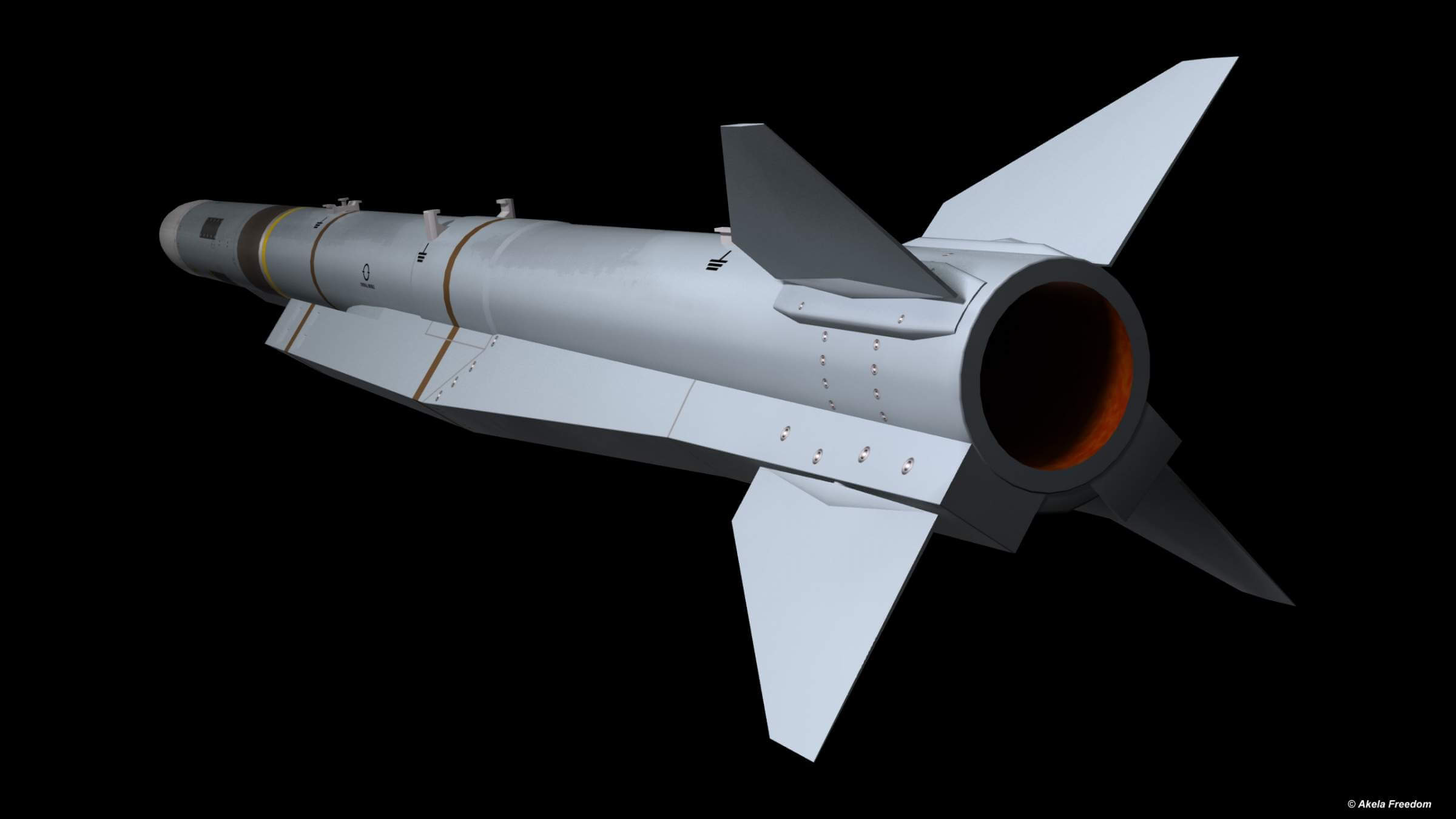Meteor Missile - 3D Model by Akela Freedom