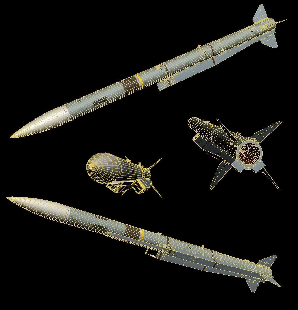 Meteor Missile - 3D Model by Akela Freedom
