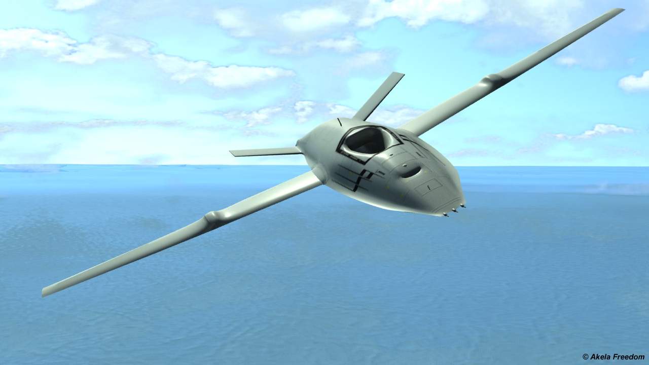 MQ-25 Stingray 3D Model by Akela Freedom
