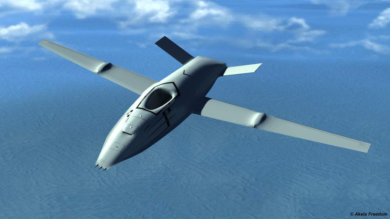 MQ-25 Stingray 3D Model by Akela Freedom