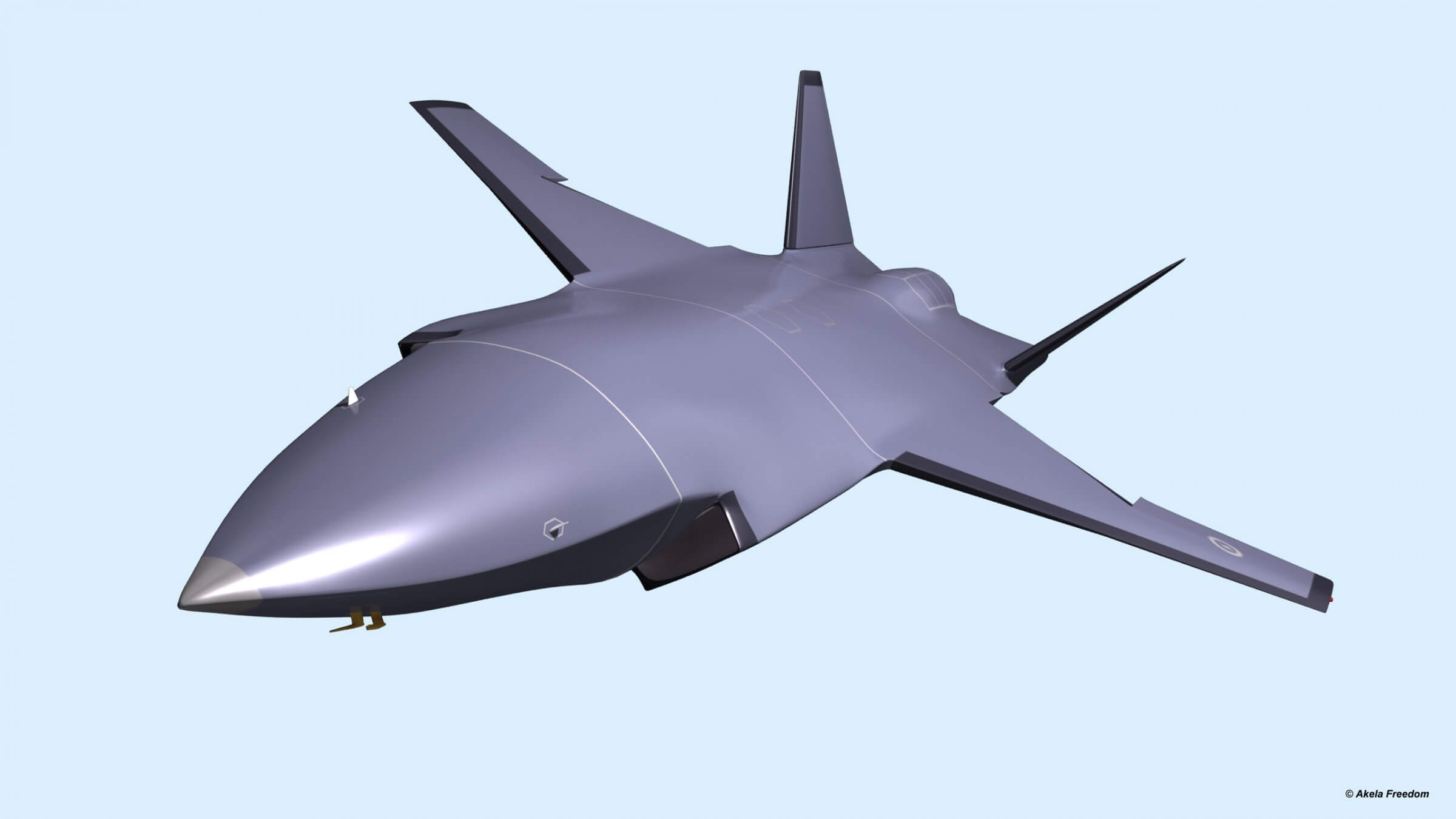 MQ-28A Ghost Bat 3D Model by Akela Freedom