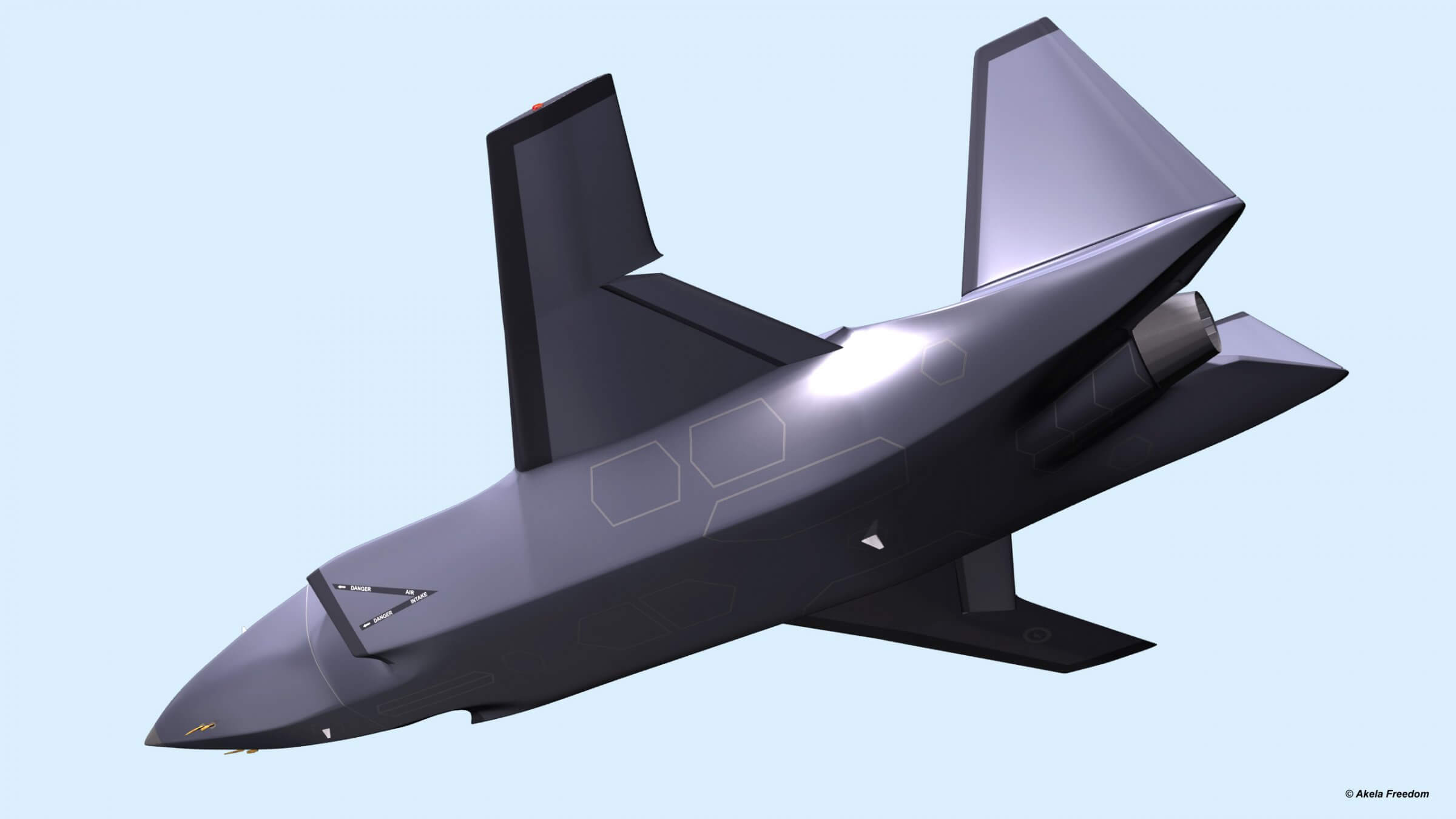 MQ-28A Ghost Bat 3D Model by Akela Freedom
