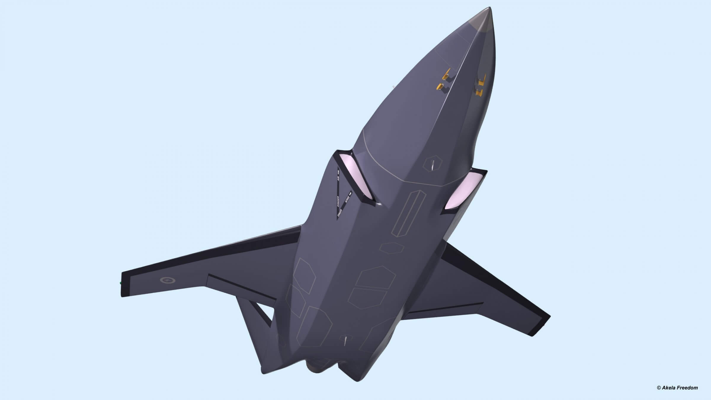 MQ-28A Ghost Bat 3D Model by Akela Freedom