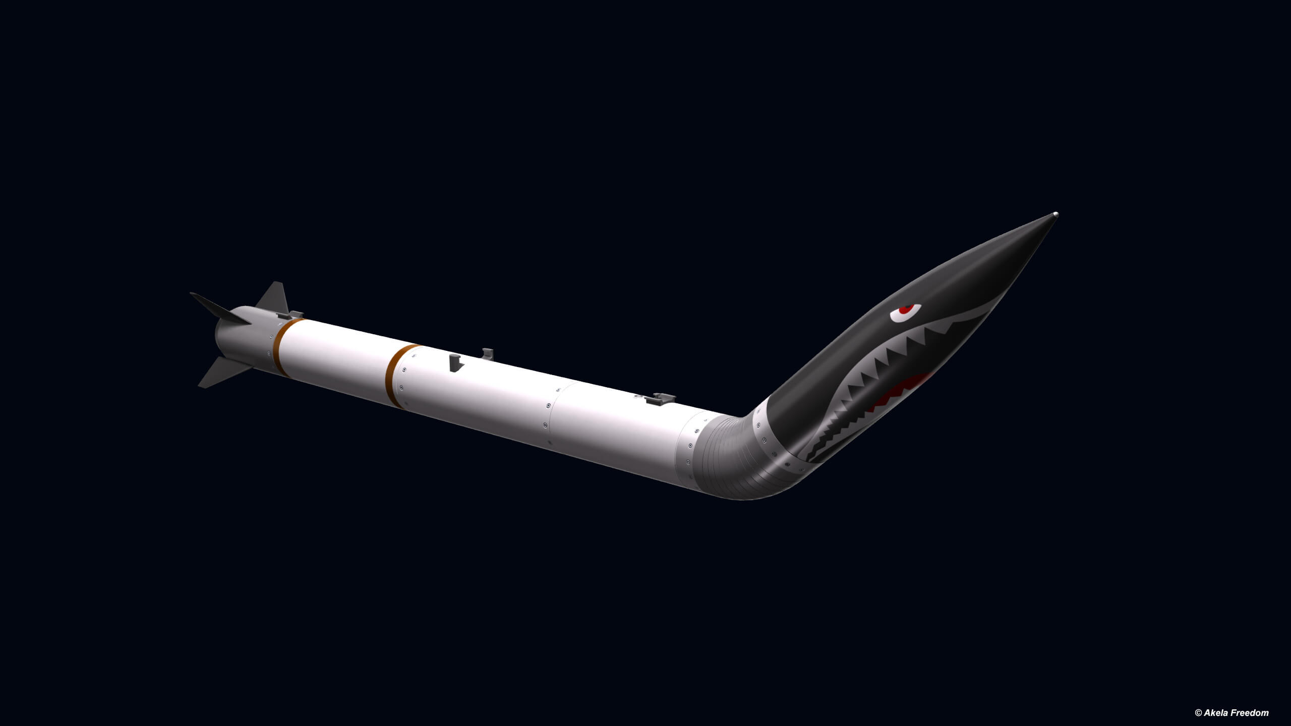 Mutant Missile - 3D Model by Akela Freedom