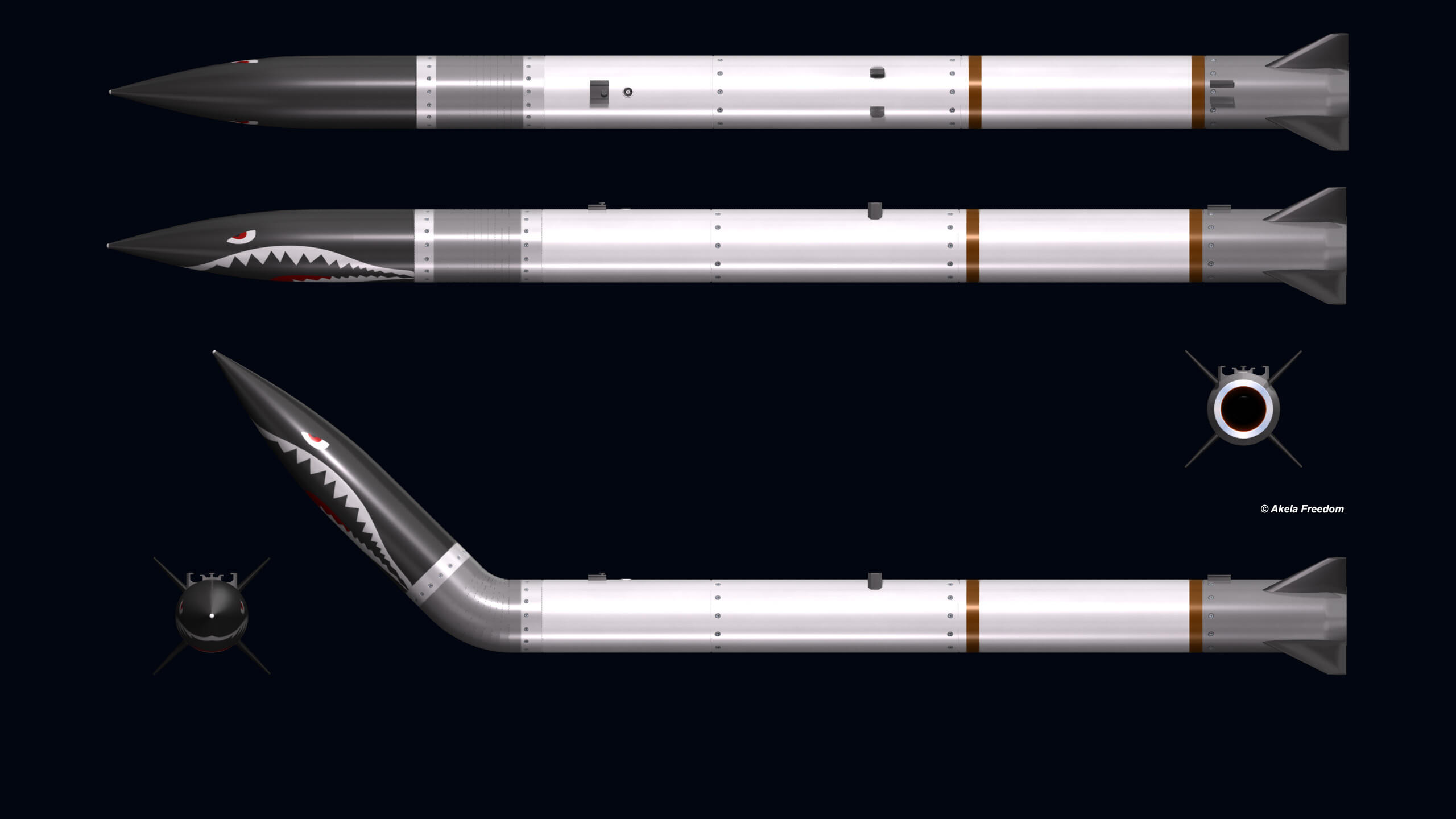 Mutant Missile - 3D Model by Akela Freedom