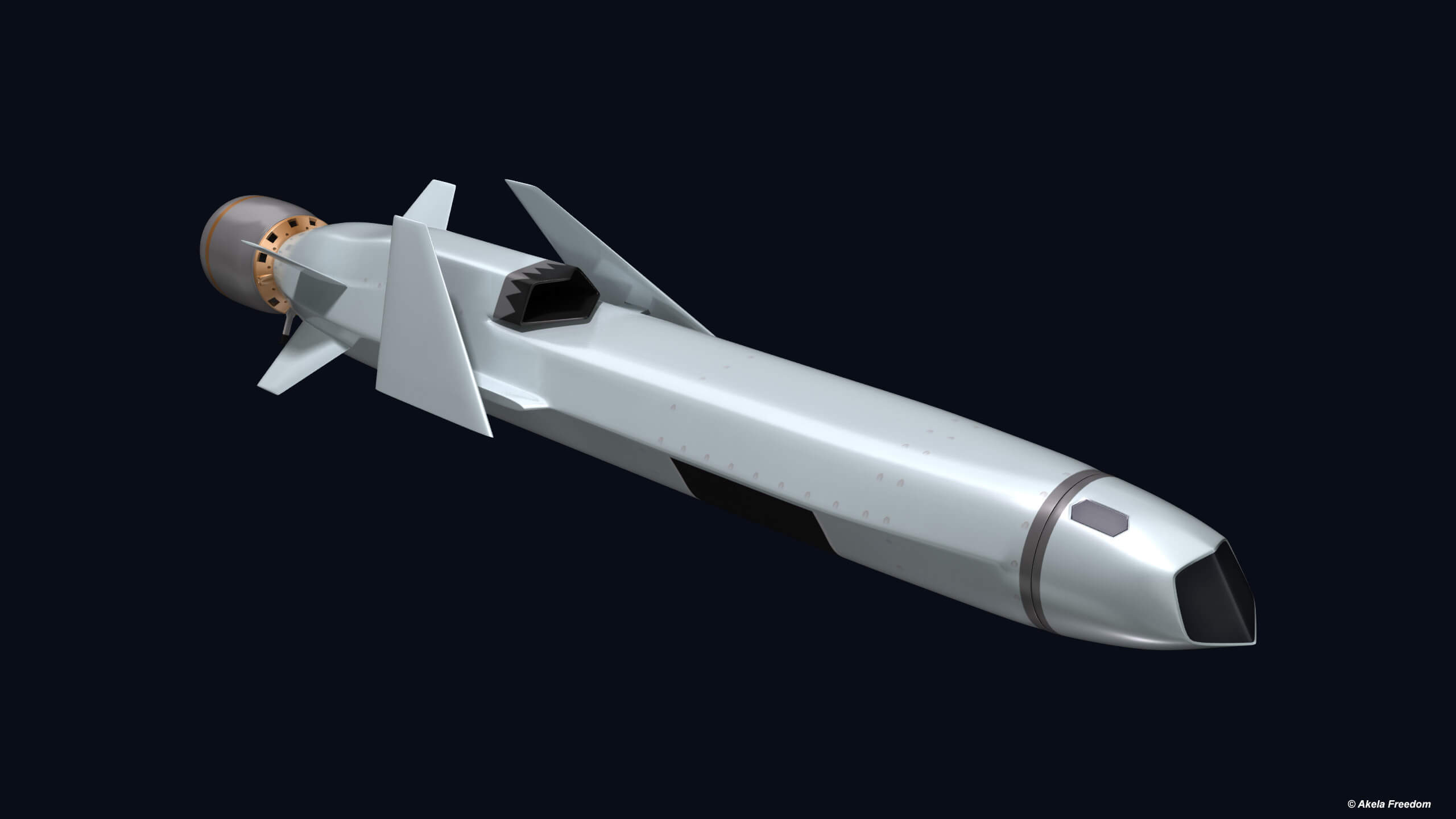 Naval Strike Missile - 3D Model by Akela Freedom
