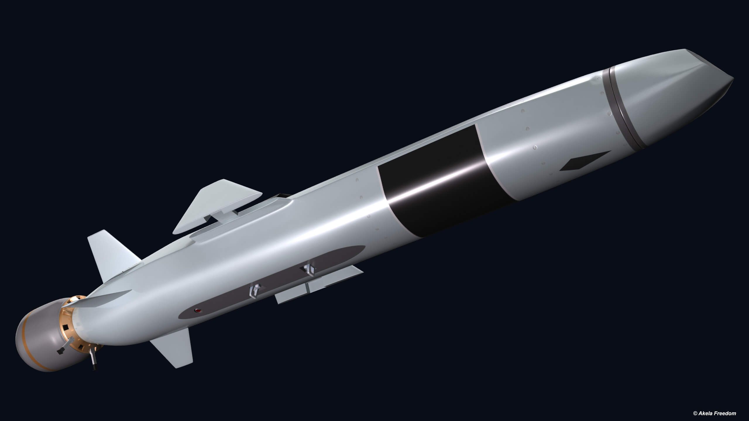 Naval Strike Missile - 3D Model by Akela Freedom