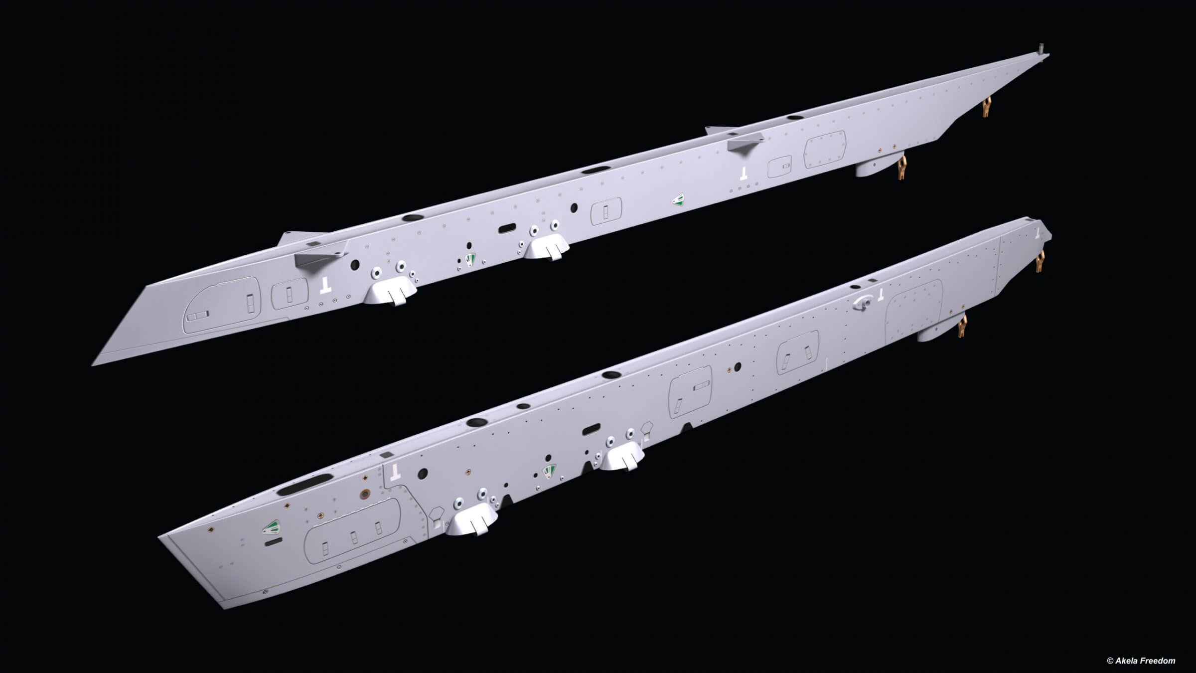 Pylones For Fuel Tanks - 3D Model by Akela Freedom