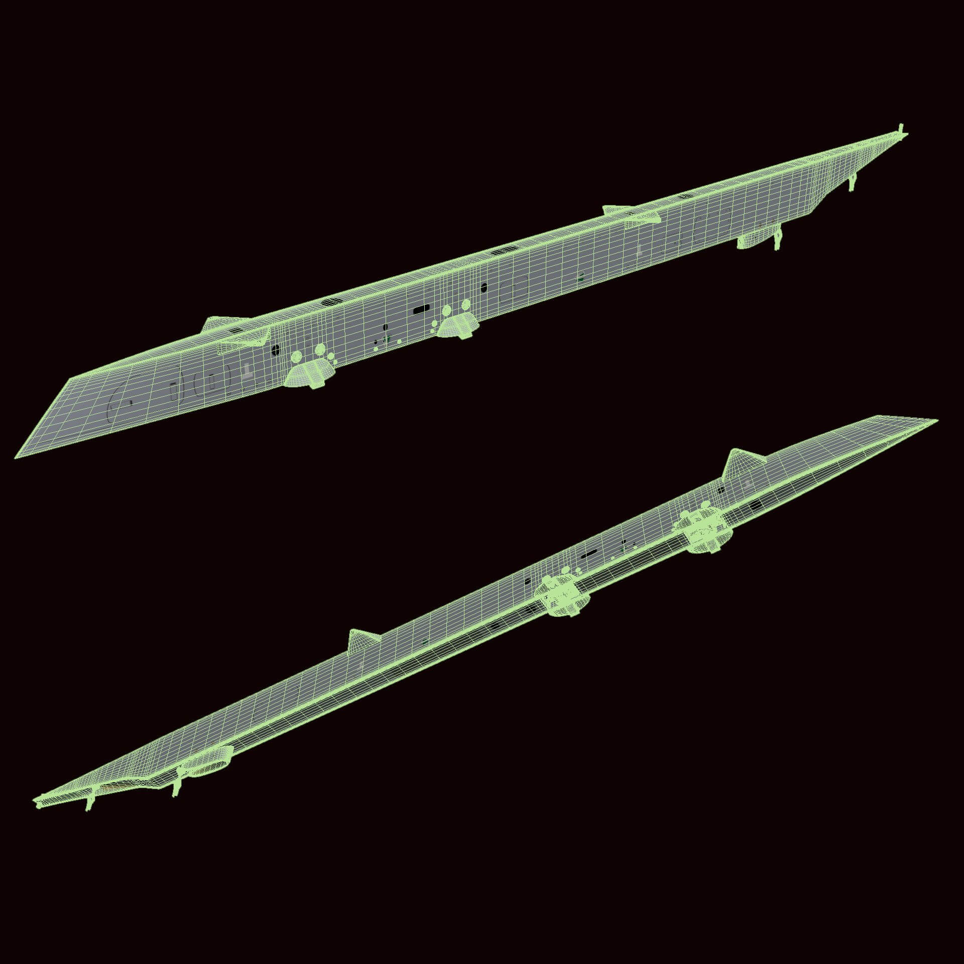 Pylones For Fuel Tanks - 3D Model by Akela Freedom