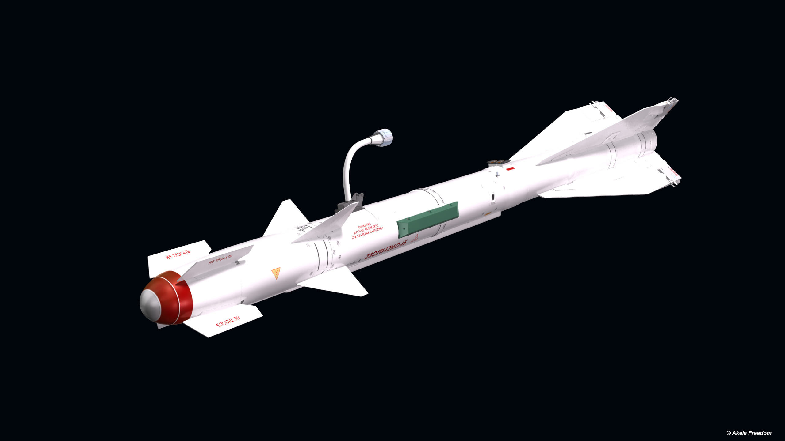 R-60M Missile 3D Model by Akela Freedom