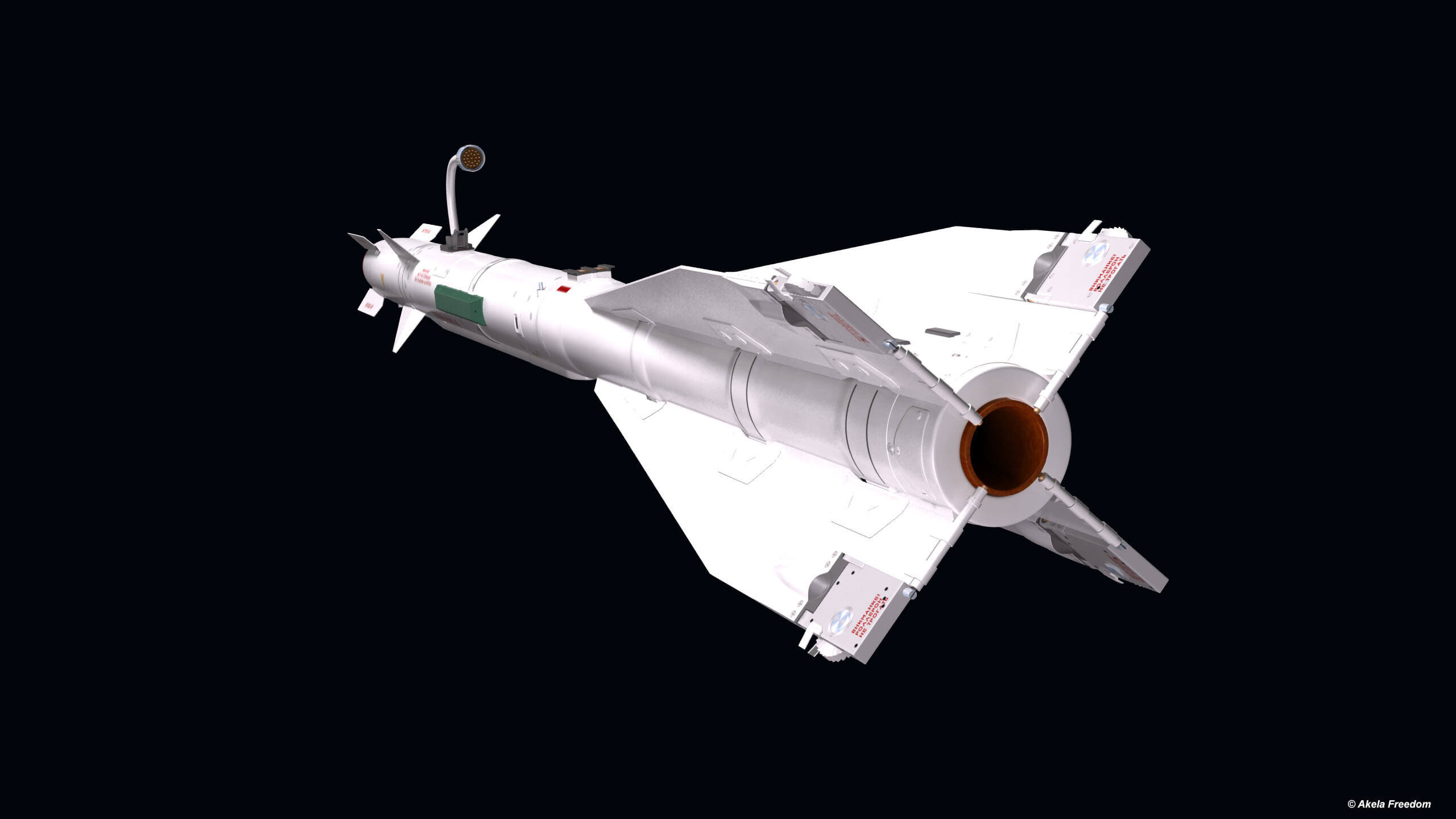 R-60M Missile 3D Model by Akela Freedom