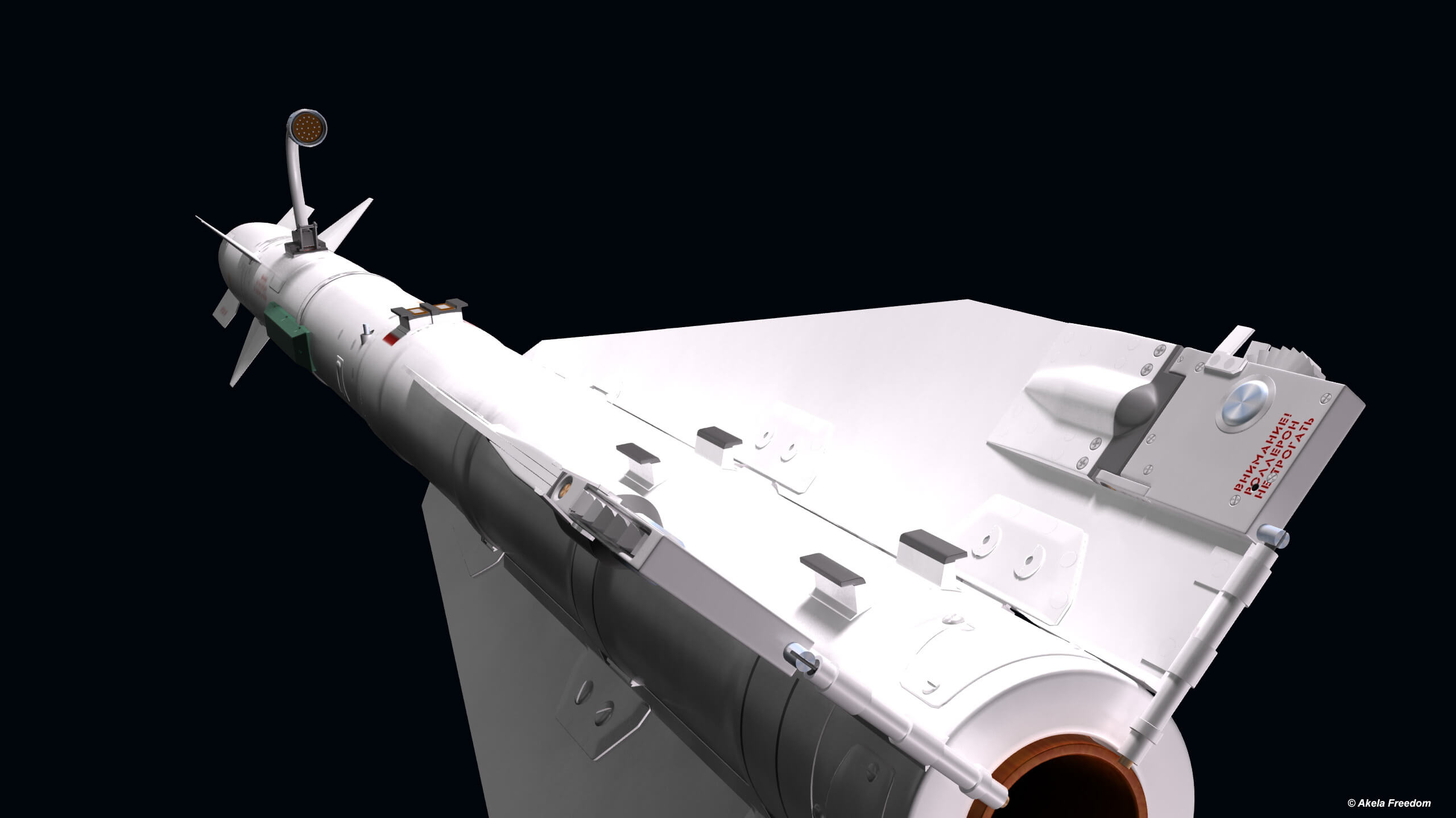 R-60M Missile 3D Model by Akela Freedom