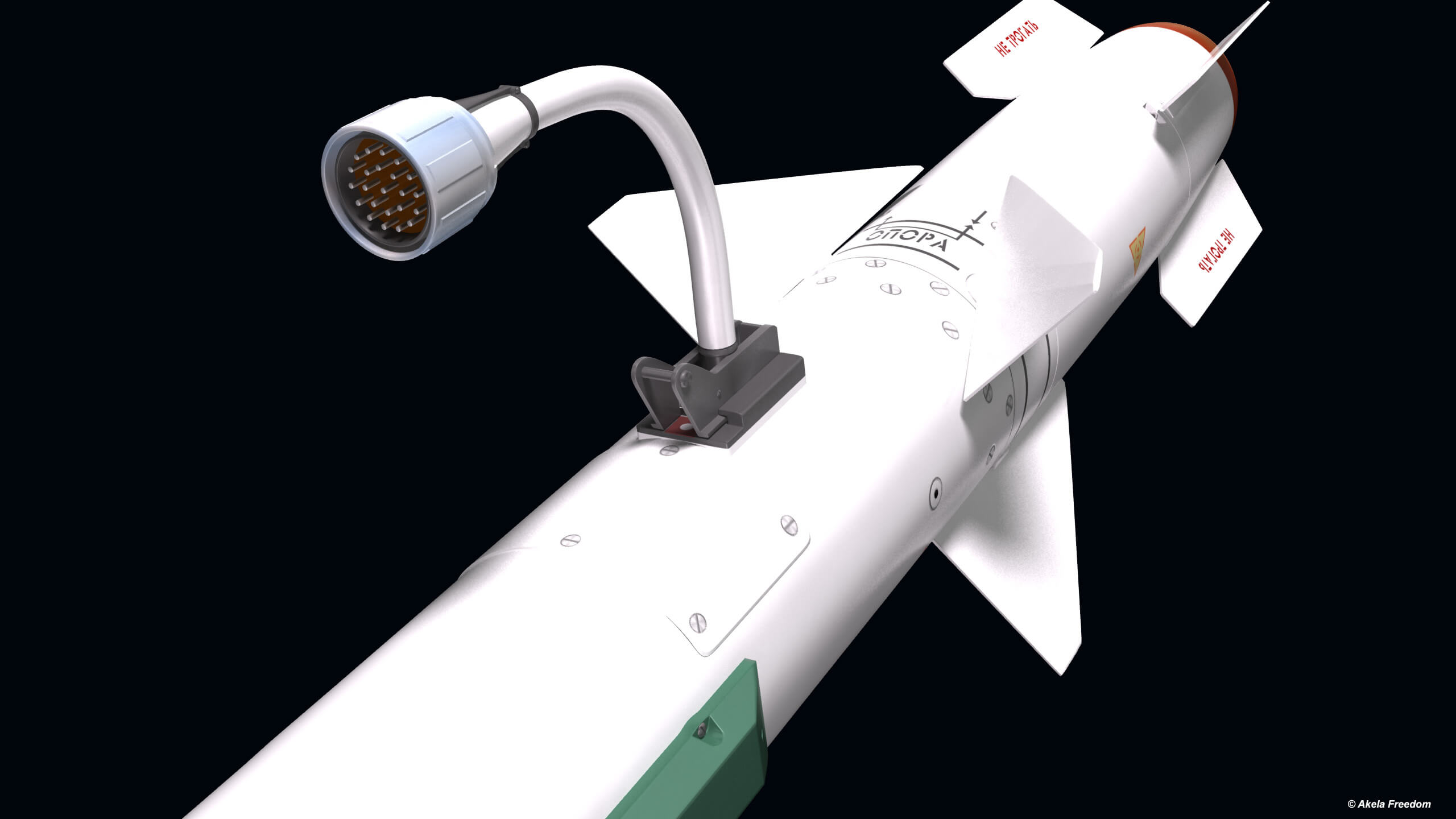 R-60M Missile 3D Model by Akela Freedom