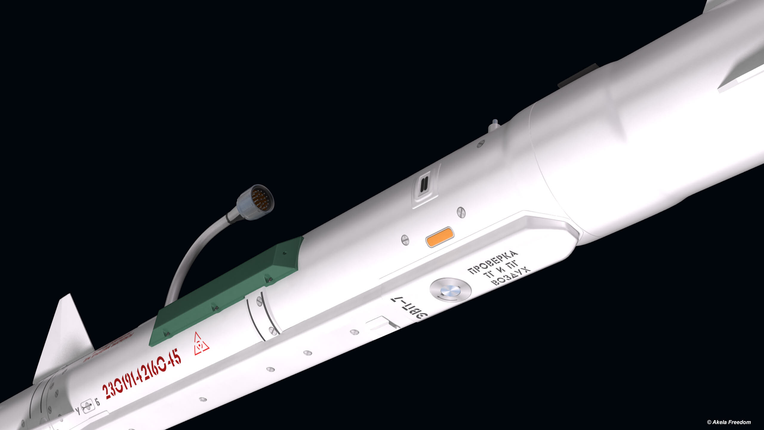R-60M Missile 3D Model by Akela Freedom