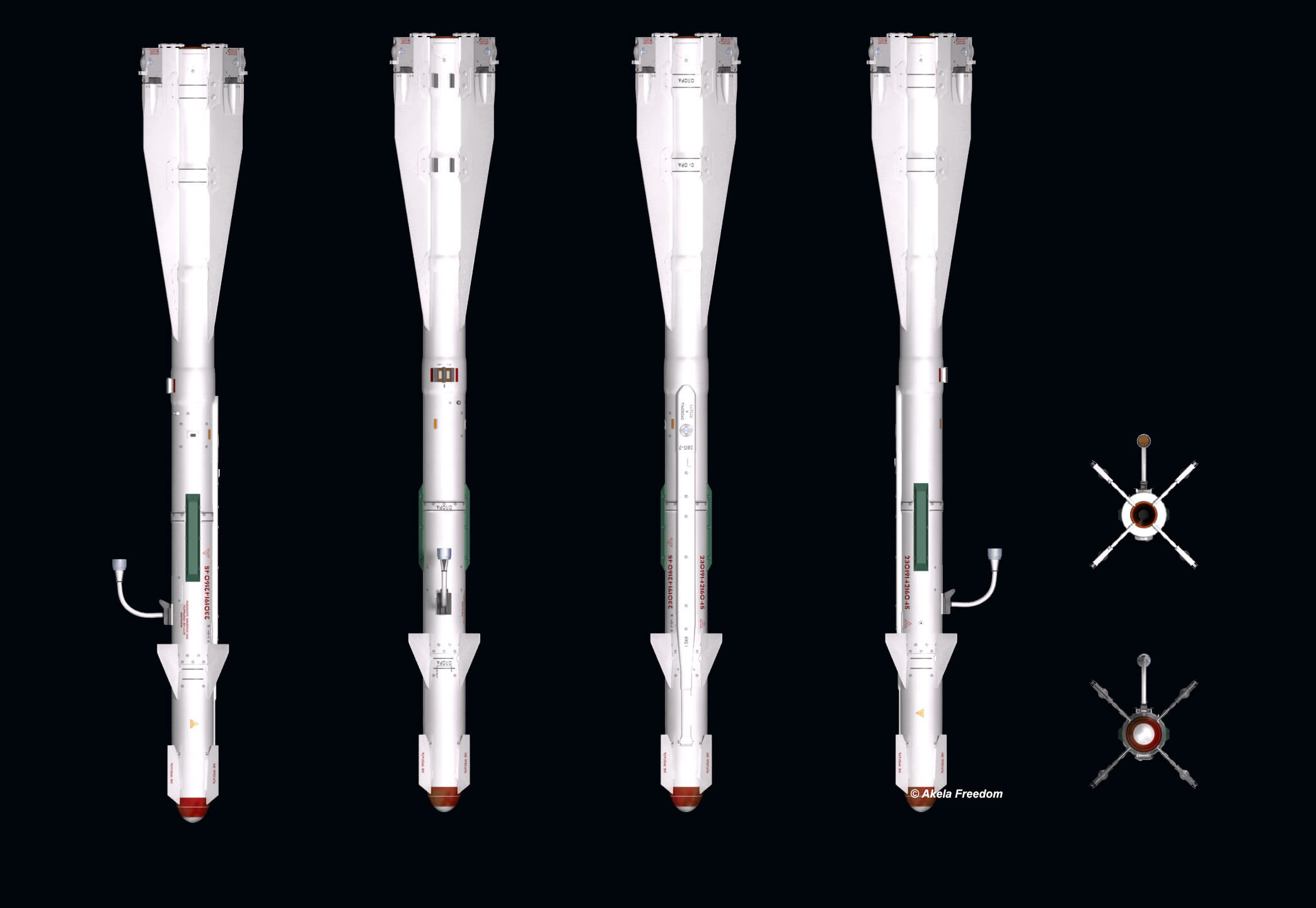 R-60M Missile 3D Model by Akela Freedom