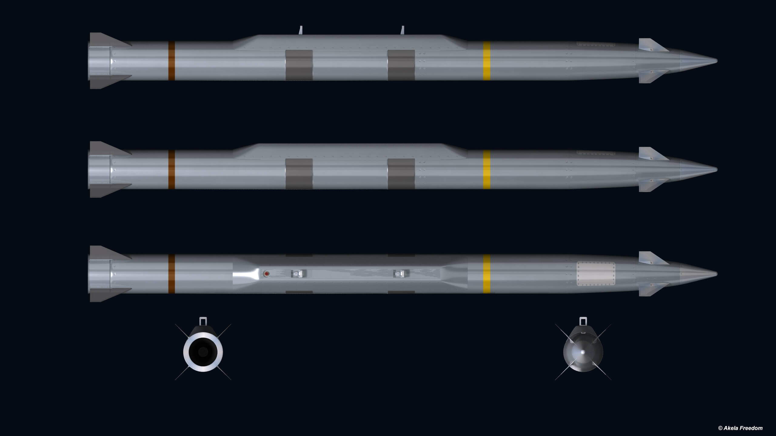 Rampage Missile - 3D Model by Akela Freedom