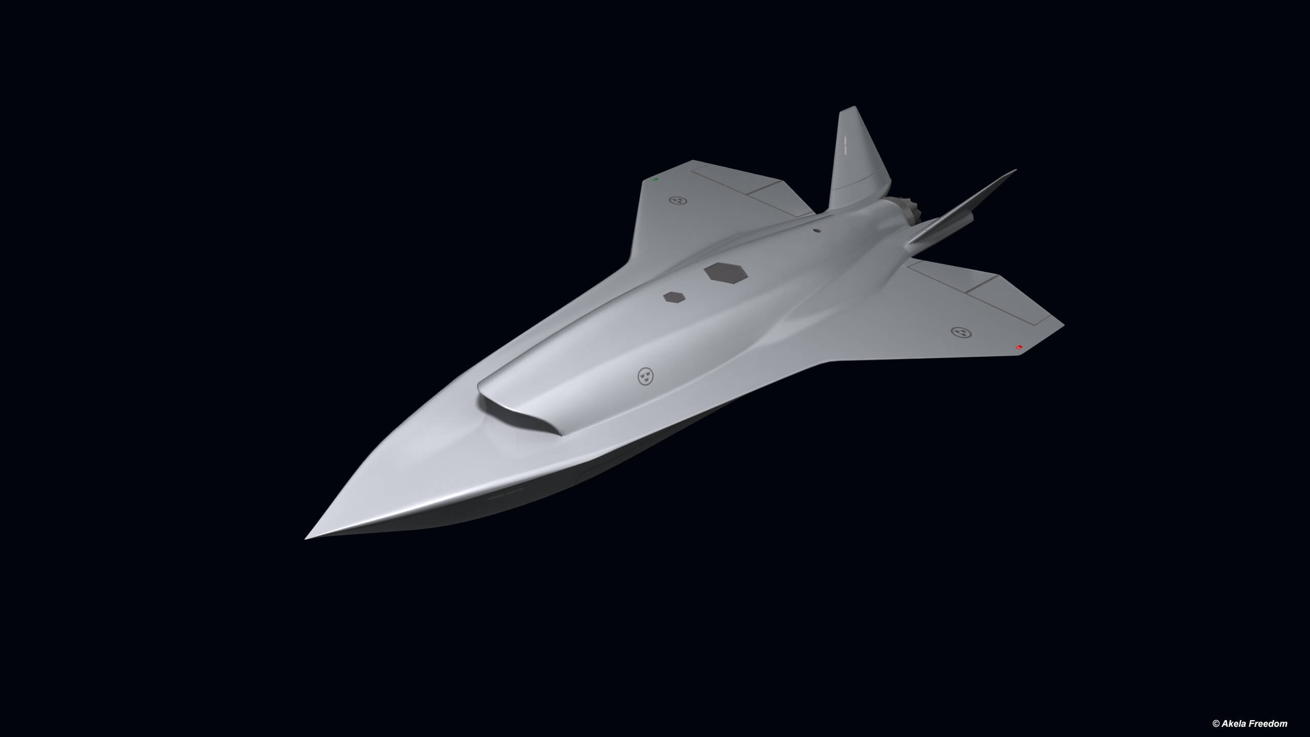 SAAB Fcas UCAV - 3D Model by Akela Freedom