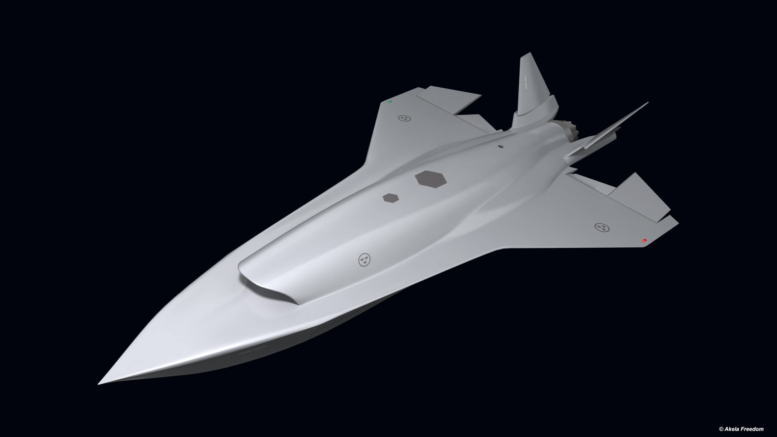 SAAB Fcas UCAV - 3D Model by Akela Freedom