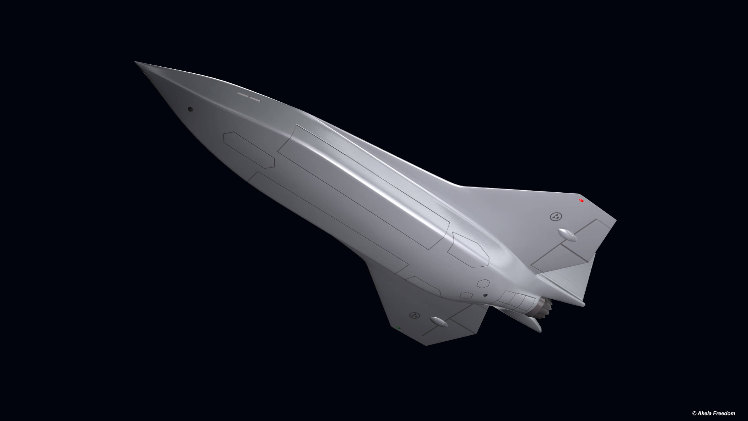 SAAB Fcas UCAV - 3D Model by Akela Freedom