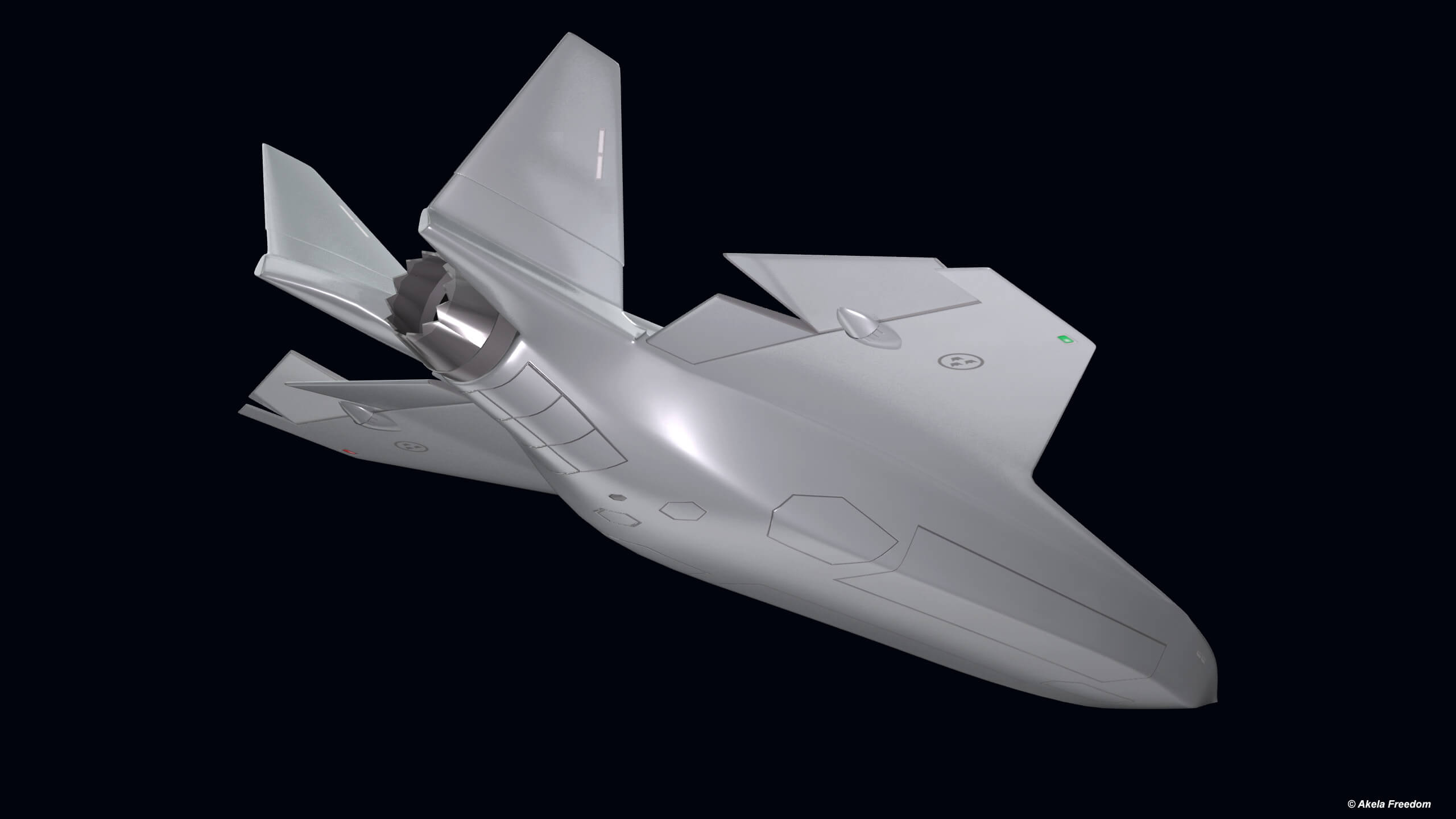 SAAB Fcas UCAV - 3D Model by Akela Freedom