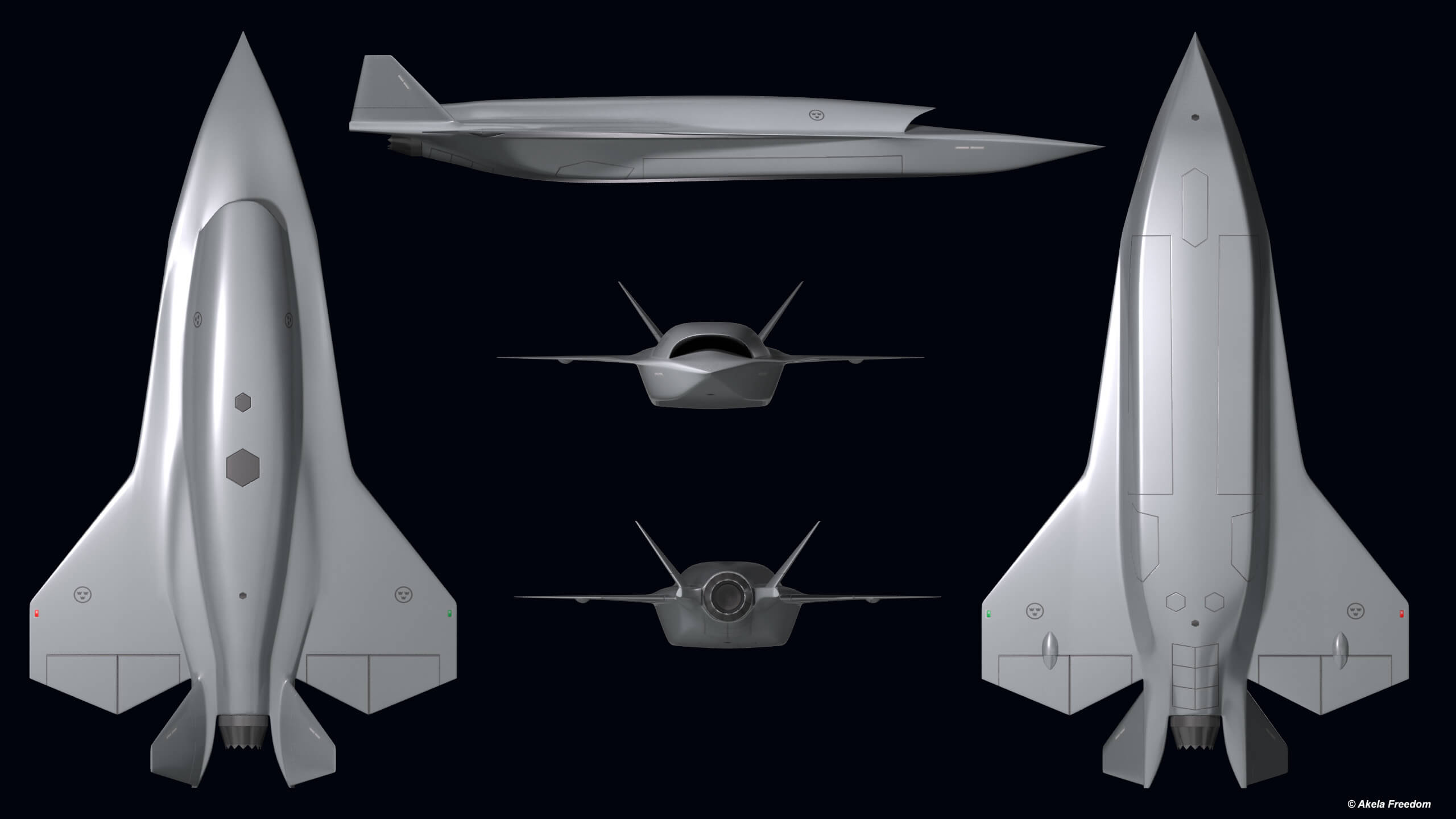 SAAB Fcas UCAV - 3D Model by Akela Freedom