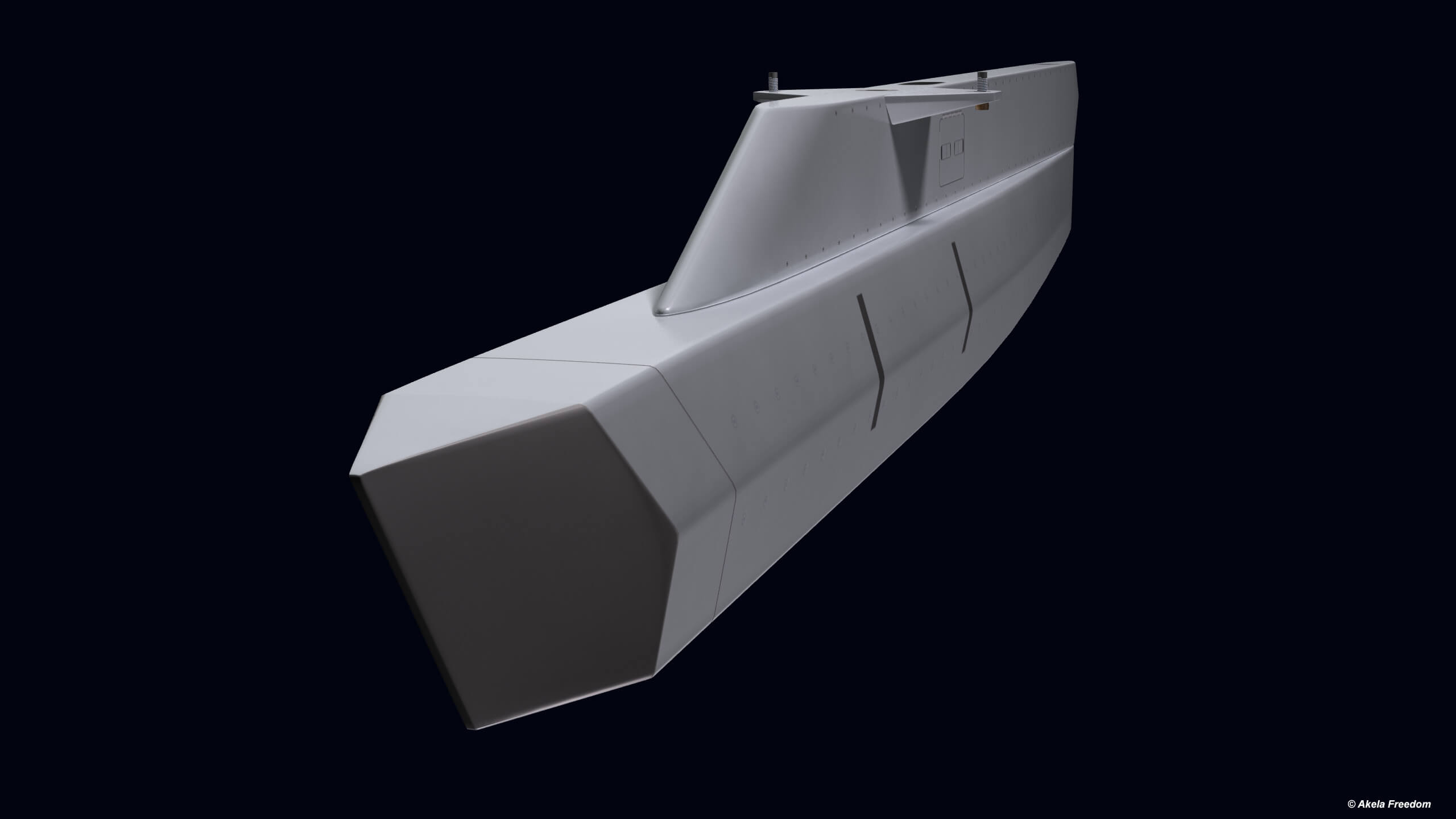 Sensor Pod for F-22 Raptor 3D Model by Akela Freedom