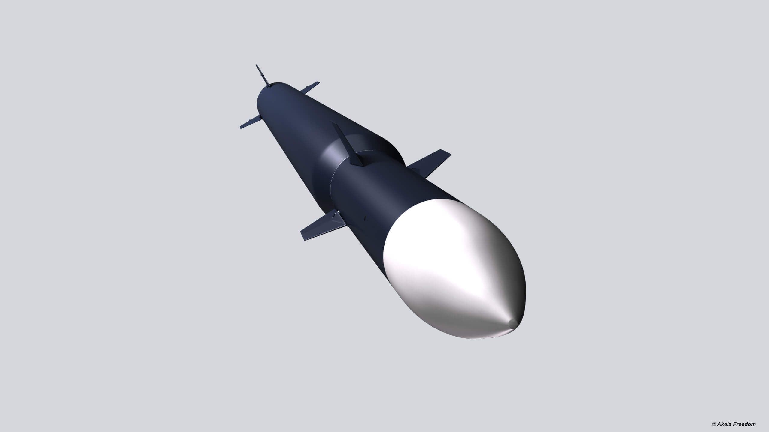 Skysonic Missile - 3D Model by Akela Freedom