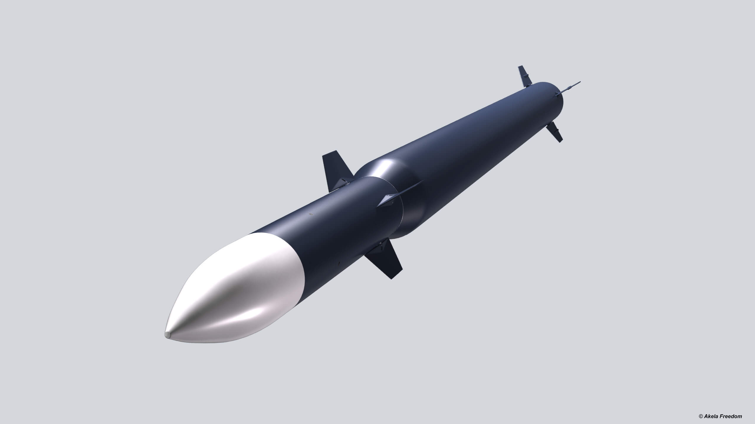 Skysonic Missile - 3D Model by Akela Freedom